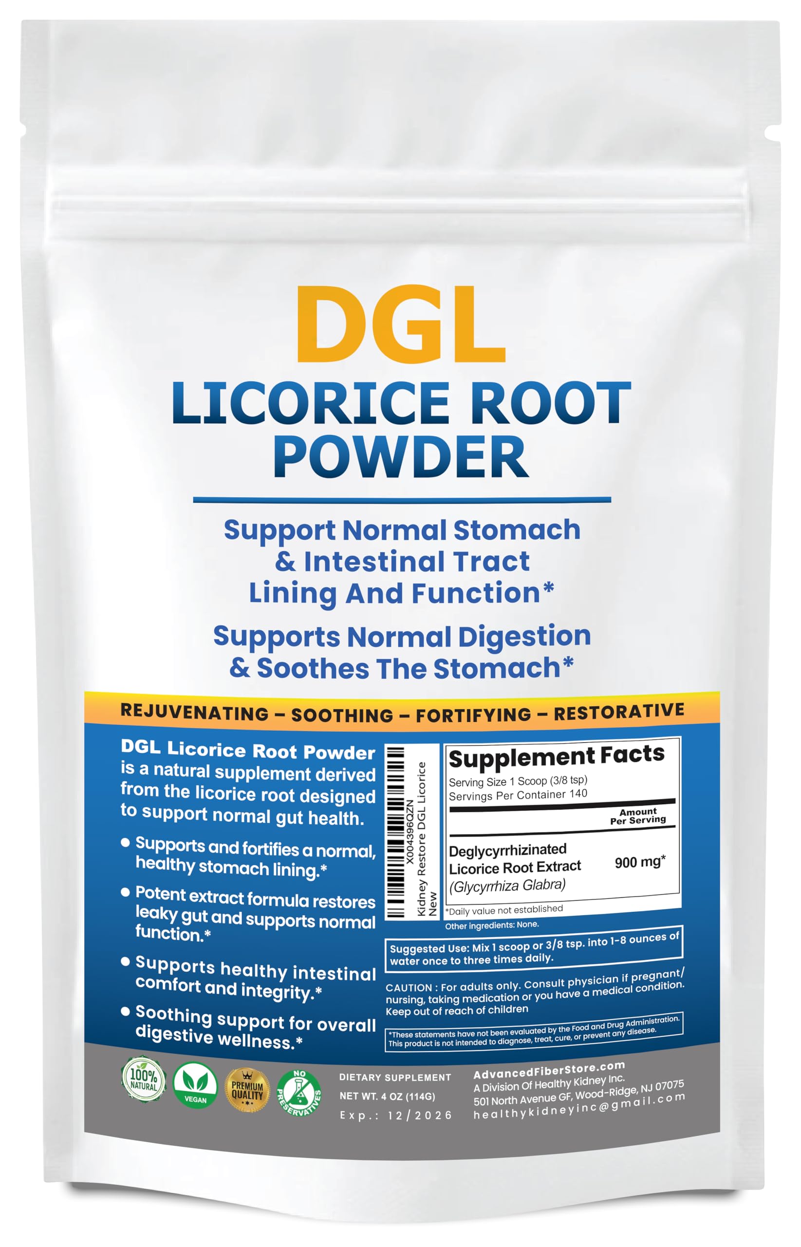Amazon.com: DGL Licorice Supplement: Stomach Relief, Leaky Gut Repair ...