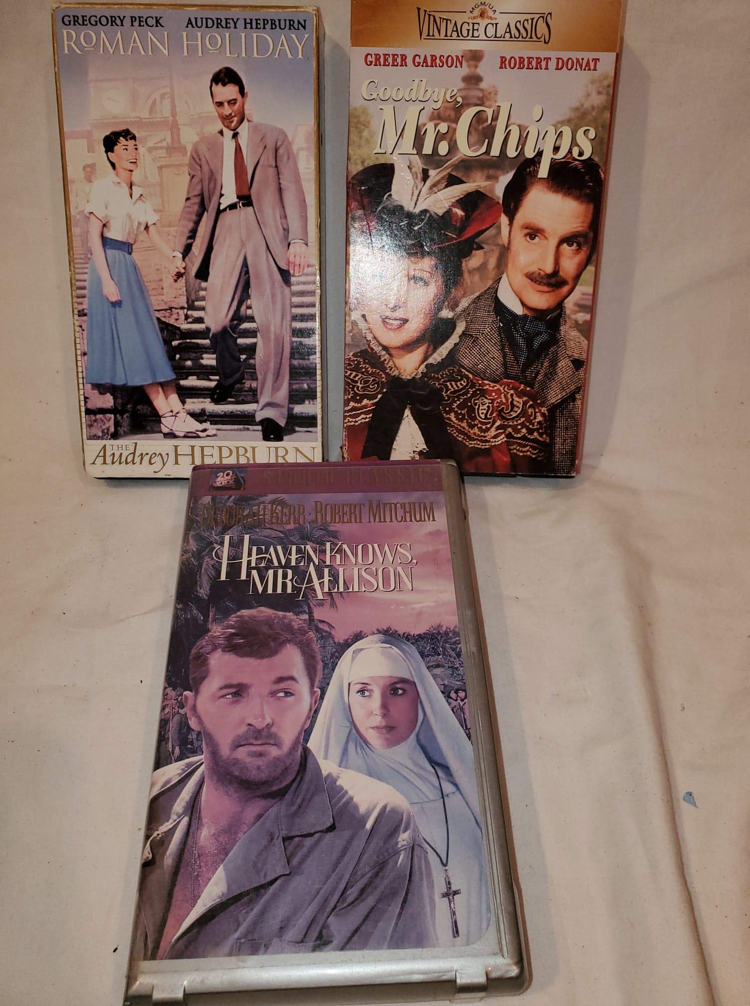 Set Of 3 Classic Vhs Tape Movies Roman Holiday Goodbye | Desertcart INDIA