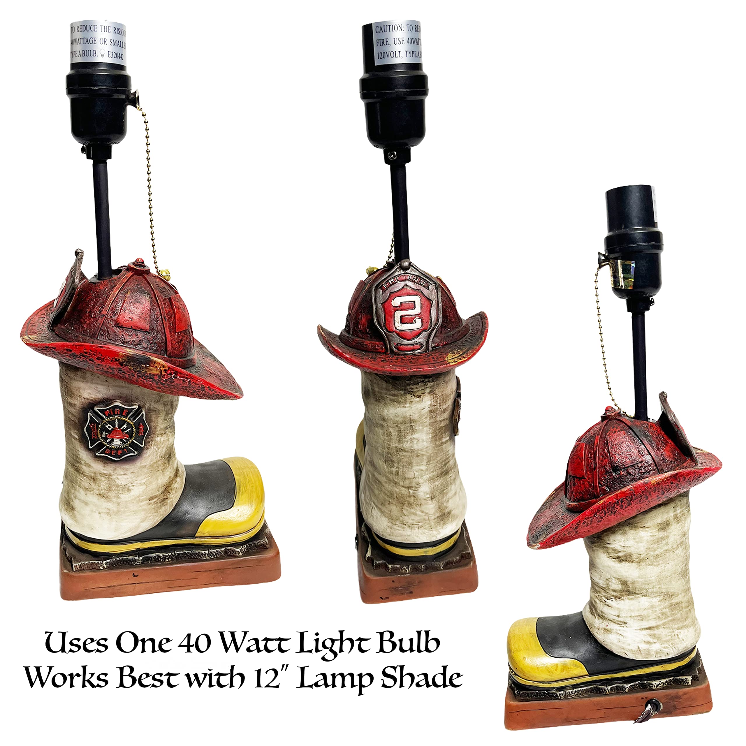 Firefighter Lamp Shades Urbalabs Firefighter Boot And Helmet Table