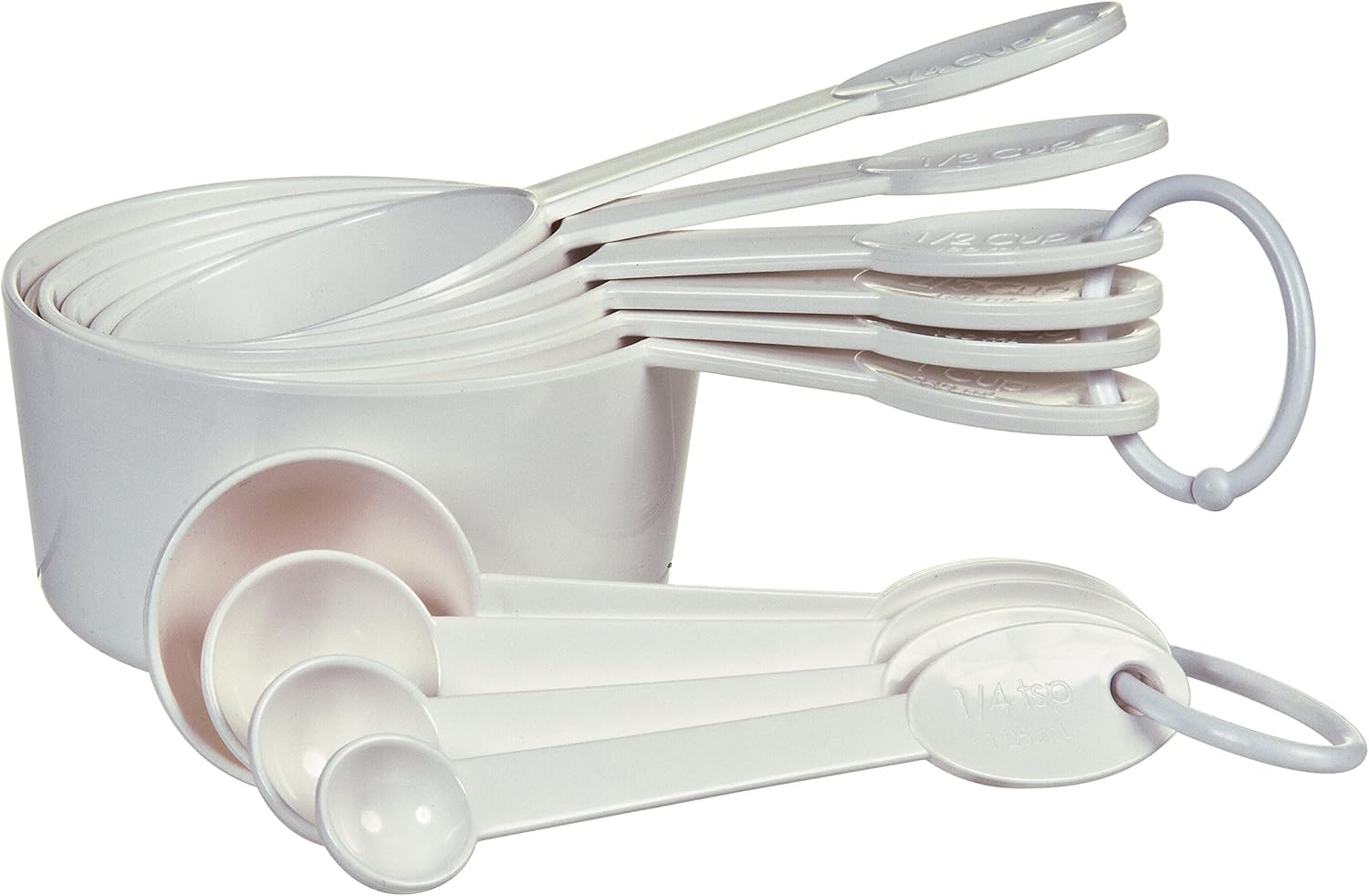 Prepworks by Progressive Measuring Spoons and Cups, White - 10 Piece ...