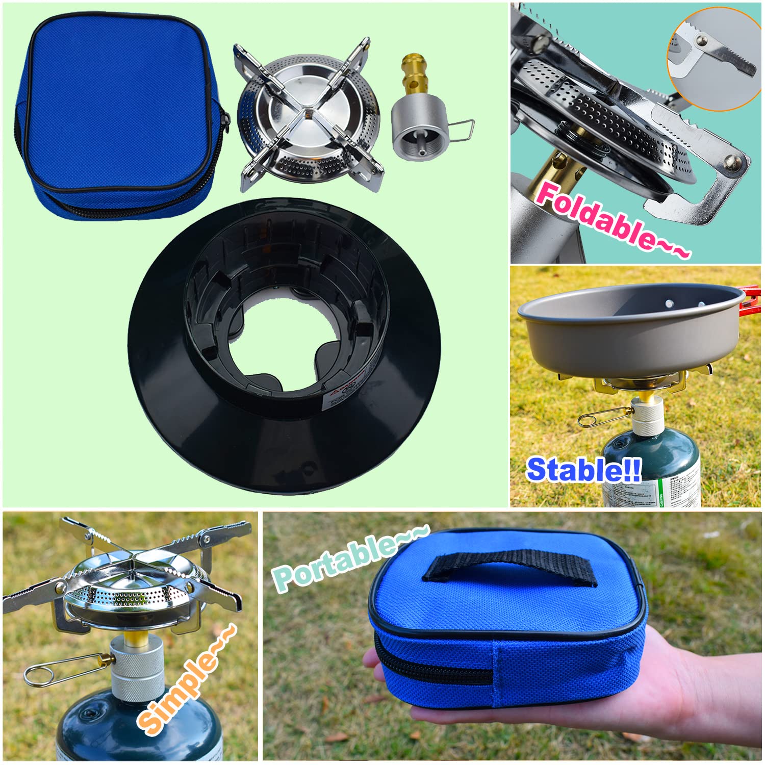 Snapklik.com : RANDDER Propane Stove Portable Camping Gas Stove 10,000 ...