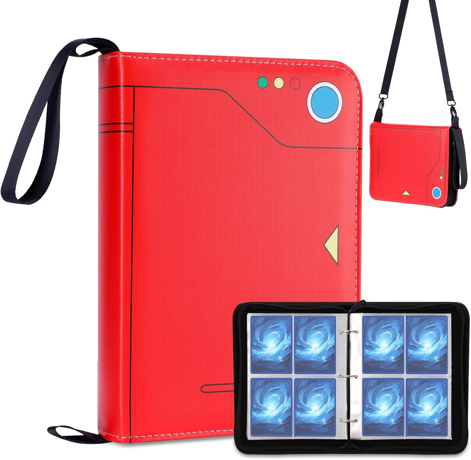 Amazon.com: Tombert 4-Pocket TCG Cards Binder Compatible with PTCG ...