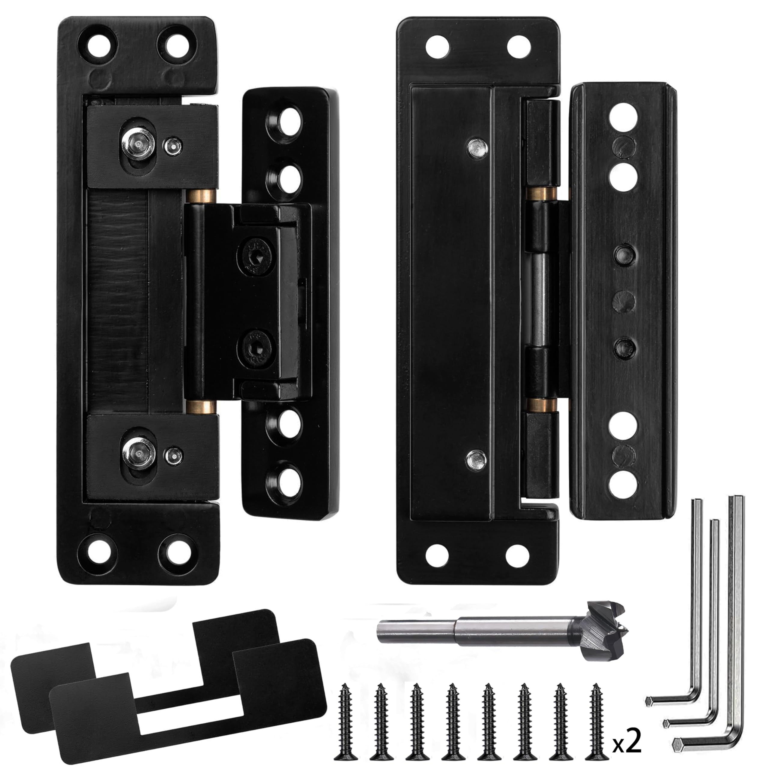 Hidden Door Hinge，Ultra-Thin Hidden Hinges,Adjustable Butt Hinge,Silent ...