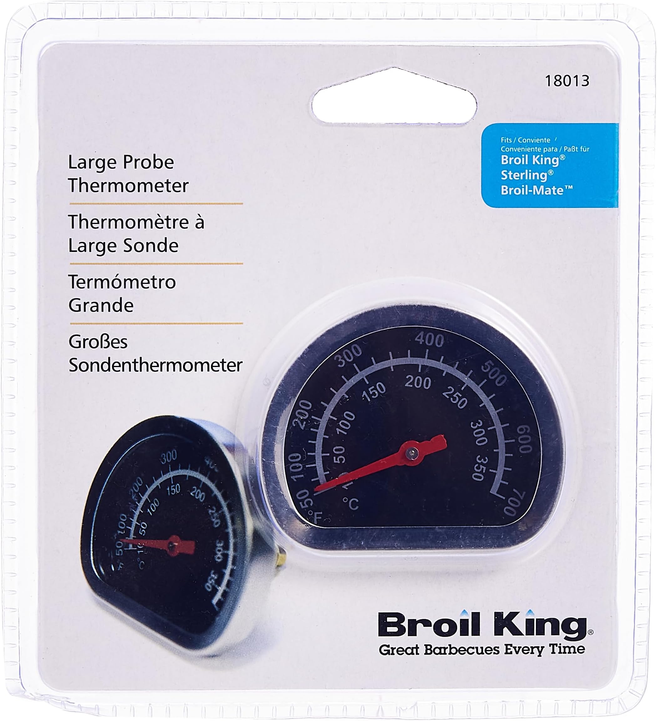 Grill Thermometer Broil King Grill Lid Thermometer - Large Replacement ...