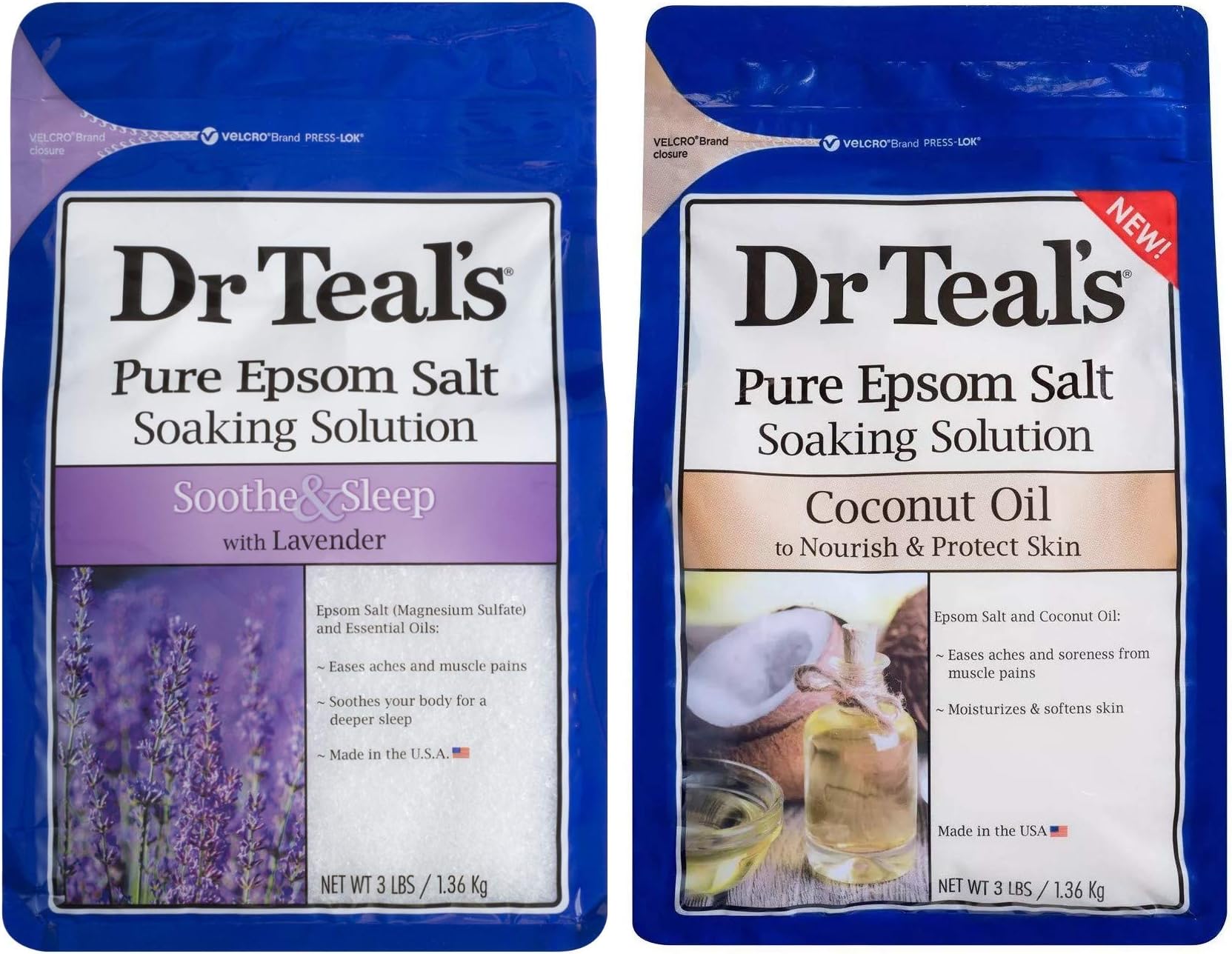 Amazon.com : Dr Teal's Salt Soak with Pure Epsom Salt, Nourish ...