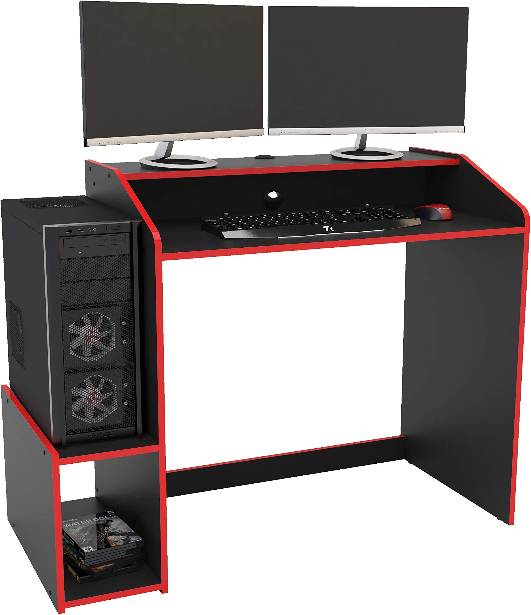 Amazon.com: Acme Furniture Vendome Wood Computer Desk and Hutch Set in ...