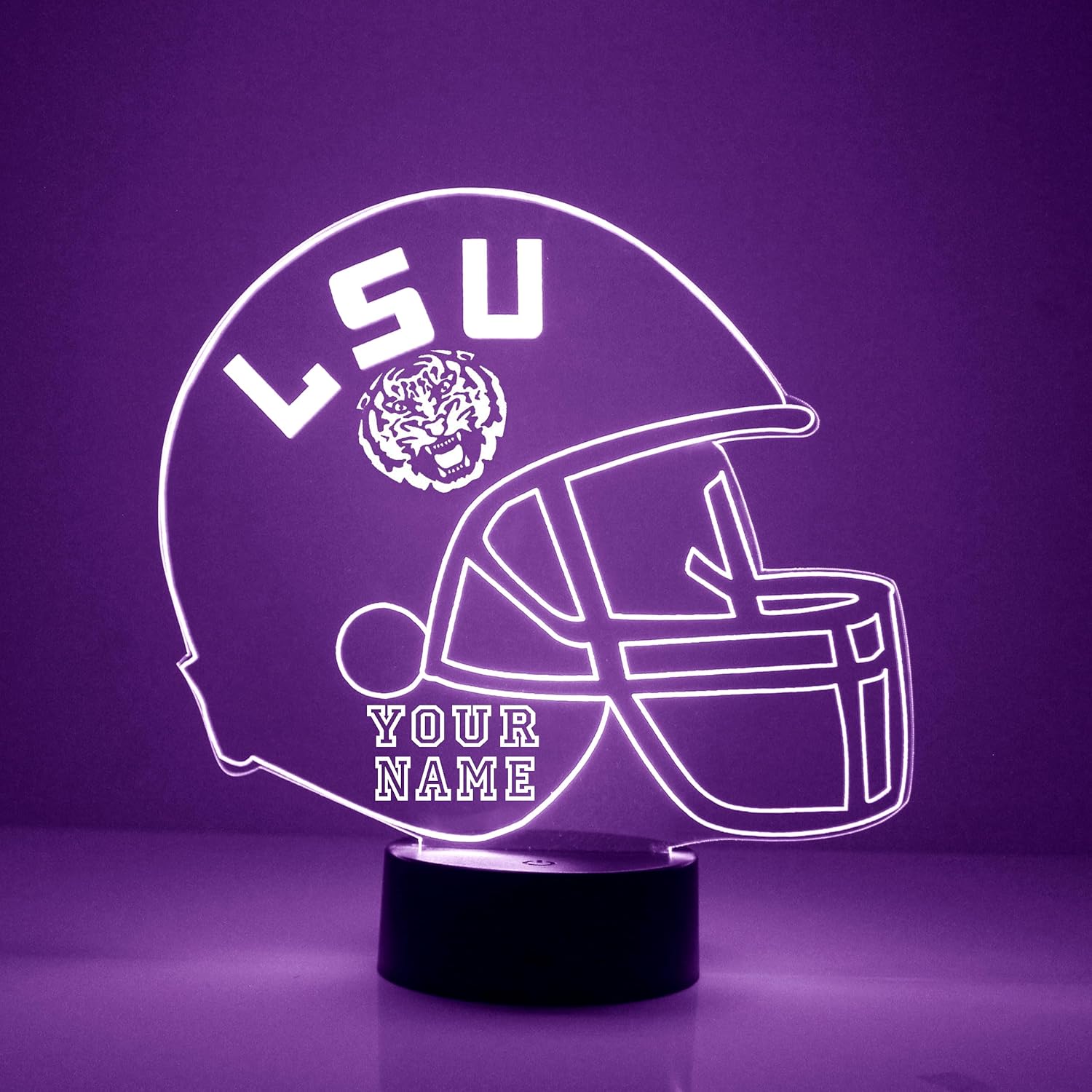 Amazon.com: Mirror Magic Store LSU Tigers Football Helmet LED Lamp ...