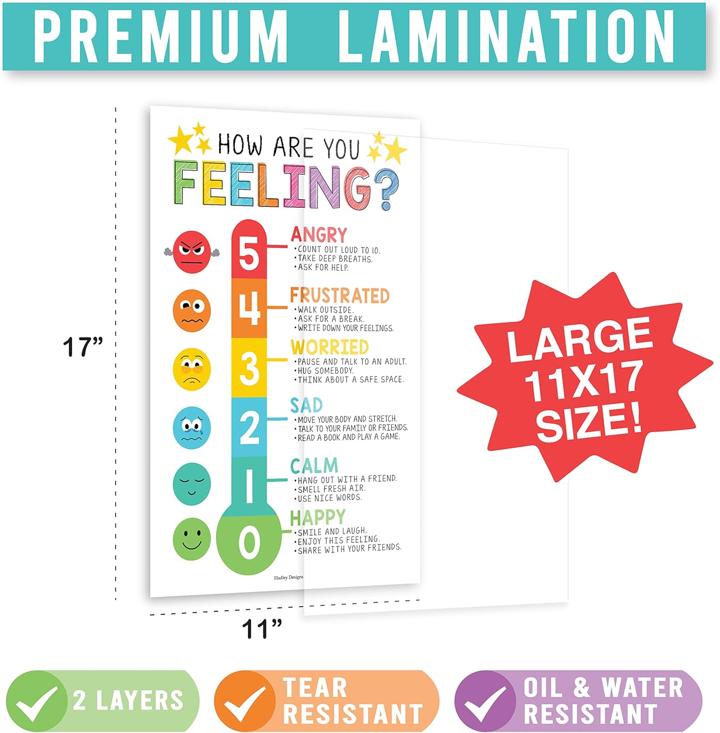 8 Colorful Calming Corner Classroom Posters for Preschool Teachers in ...