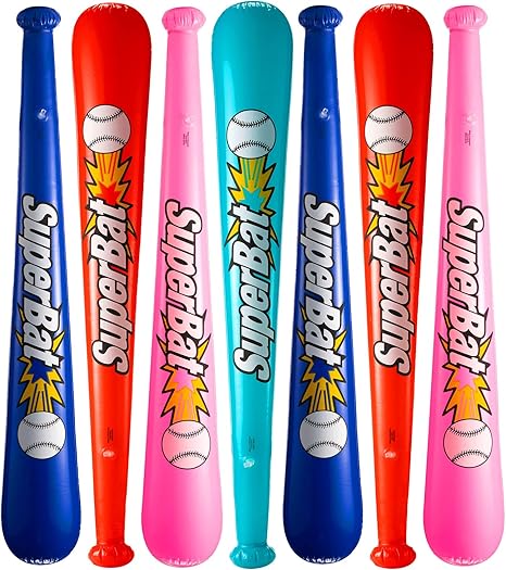 Amazon.com: Inflatable Baseball Bats in Bulk - (Pack of 12) - Giant 42 ...