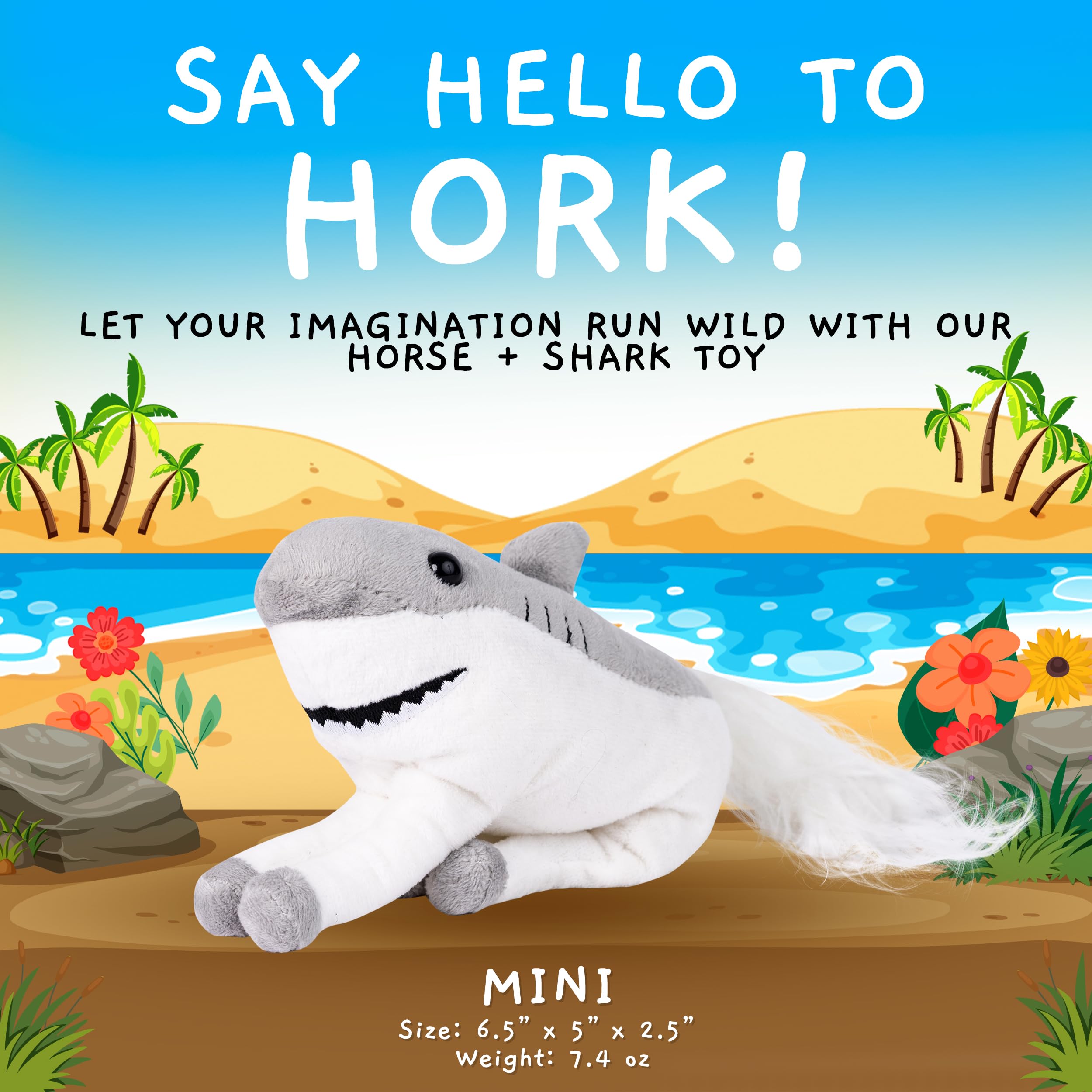 Randimals Mini Stuffed Animal – Horse & Shark Hybrid Cute Plushies ...