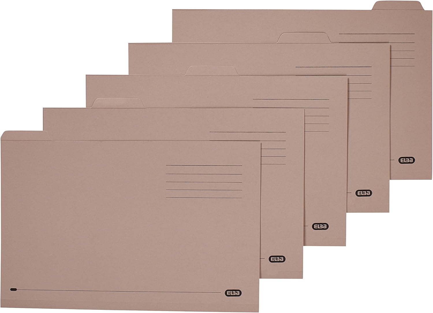 Amazon.com : Elba Tabbed Folder Recycled Heavyweight 290gsm Foolscap ...