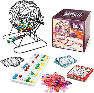 Amazon.com : Royal Bingo Supplies Jumbo 12" Tall Bingo Game Set for ...