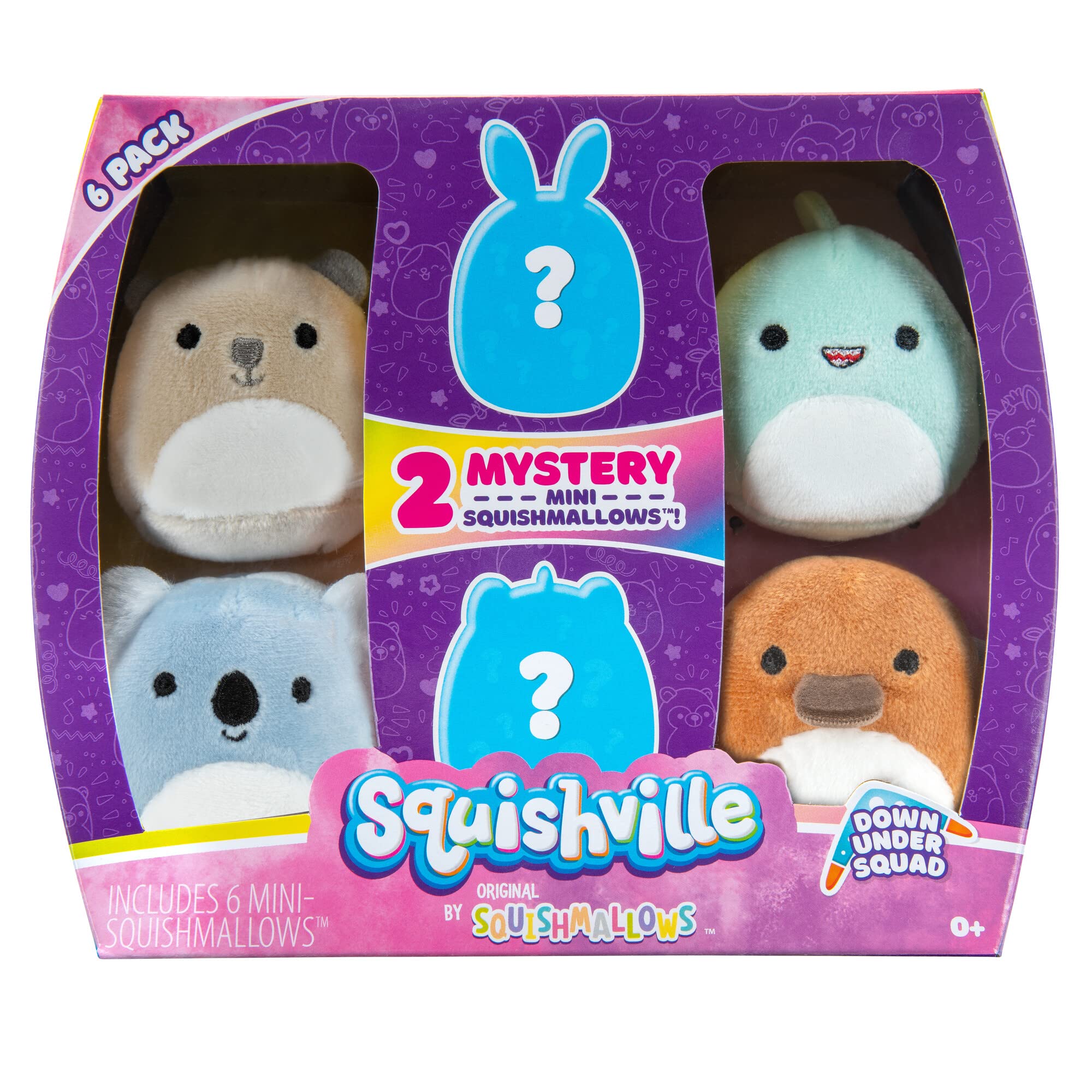 Squishville by Original Squishmallows Down Under Squad Plush - Six 2 ...