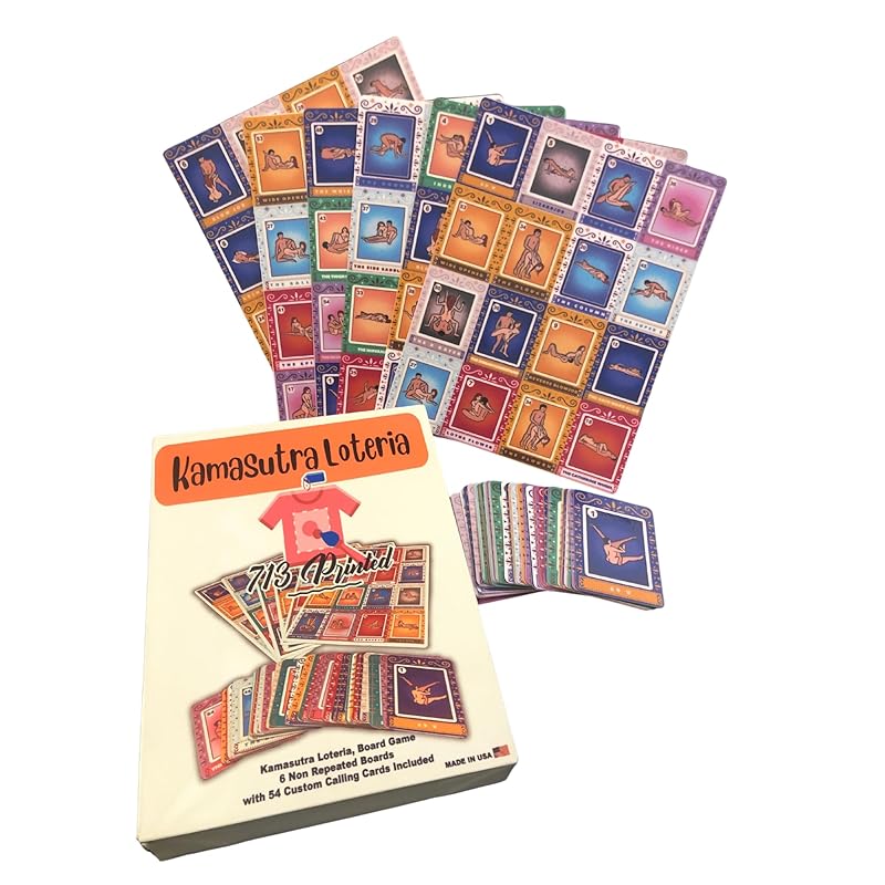 Amazon.com: Loteria Kama Sutra, Kama Sutra Bingo 54 positions cards ...