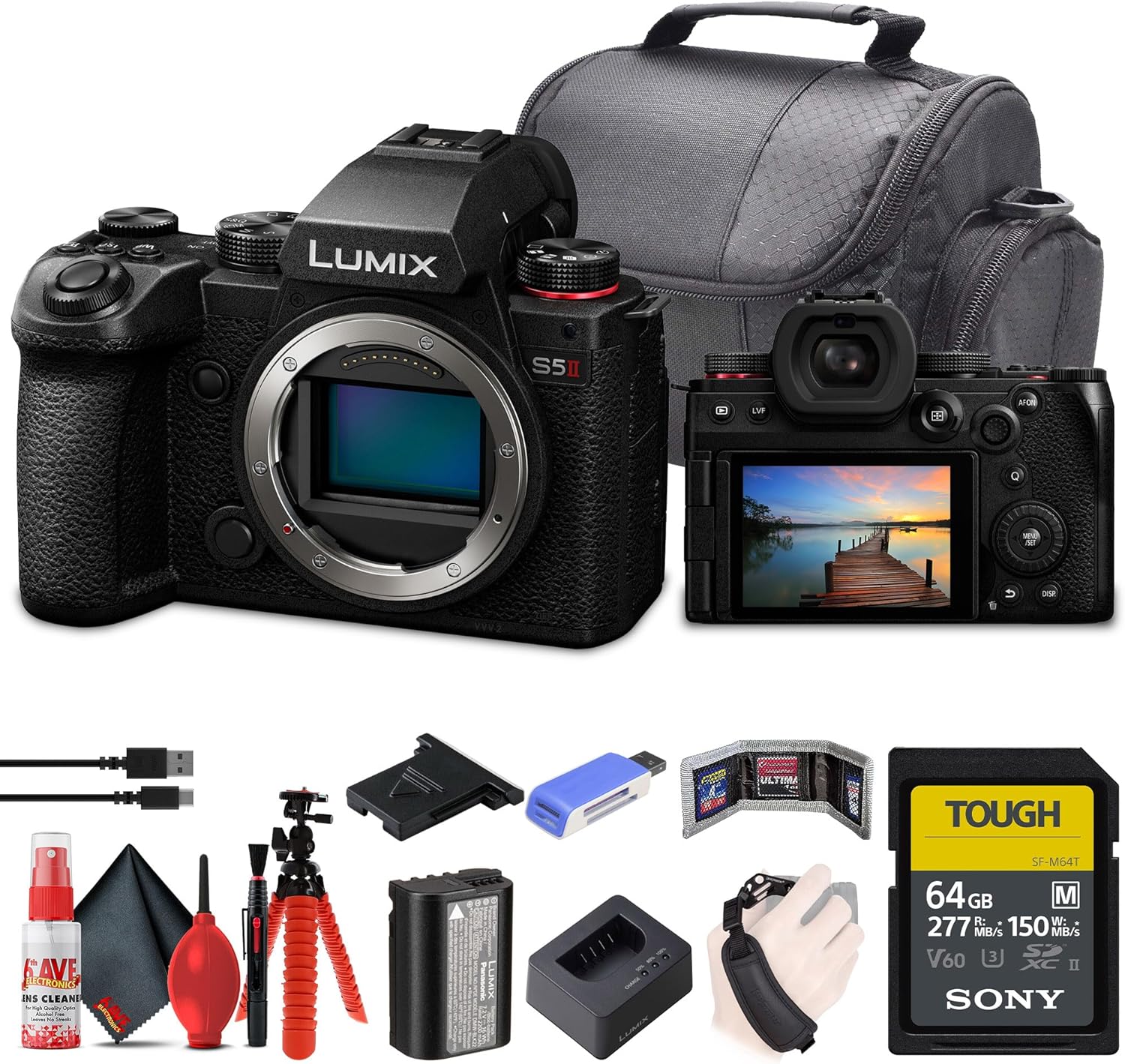 Amazon.com : Panasonic Lumix S5 II Mirrorless Camera (DC-S5M2BODY ...