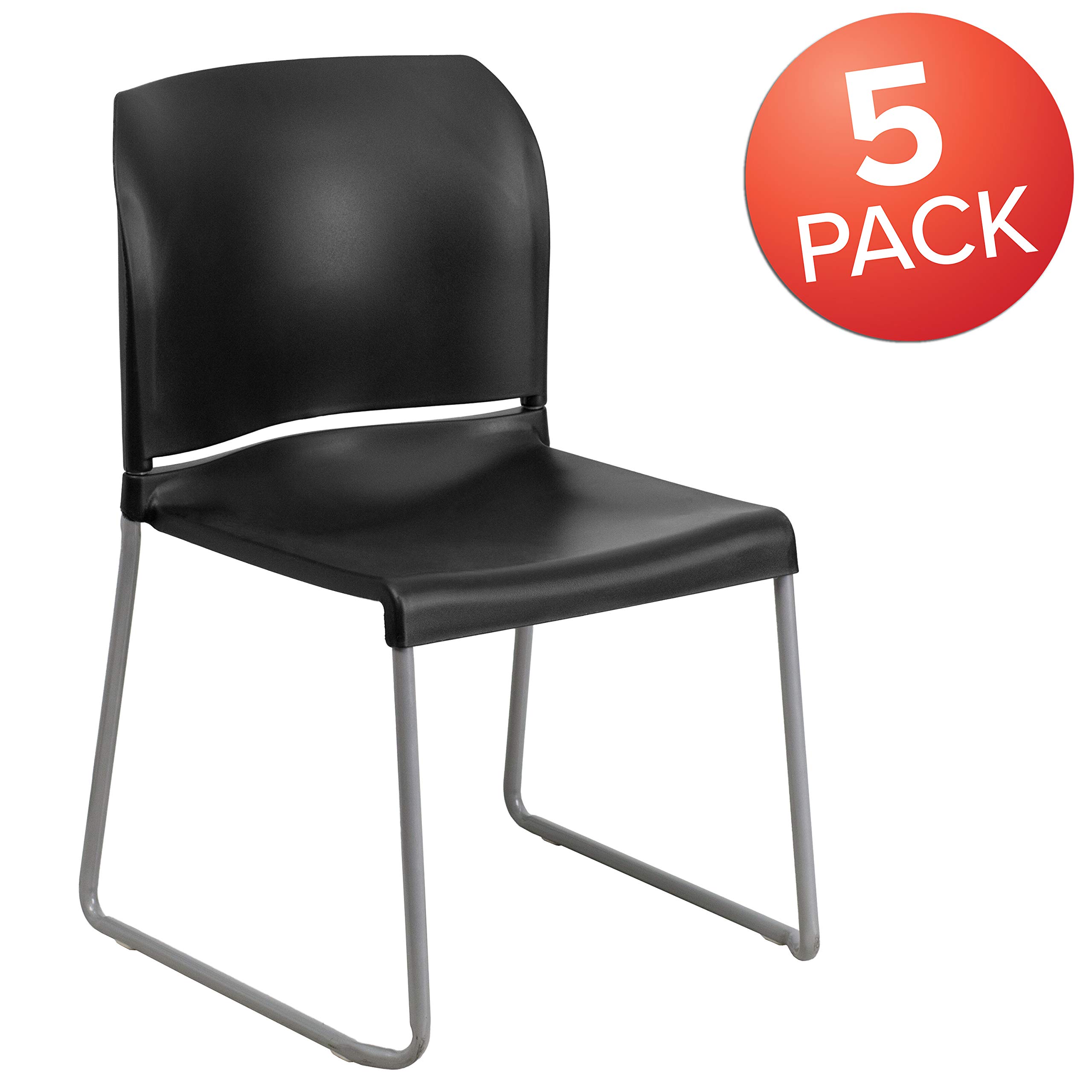 Snapklik.com : Flash Furniture 5 Pack HERCULES Series 880 Lb Capacity ...