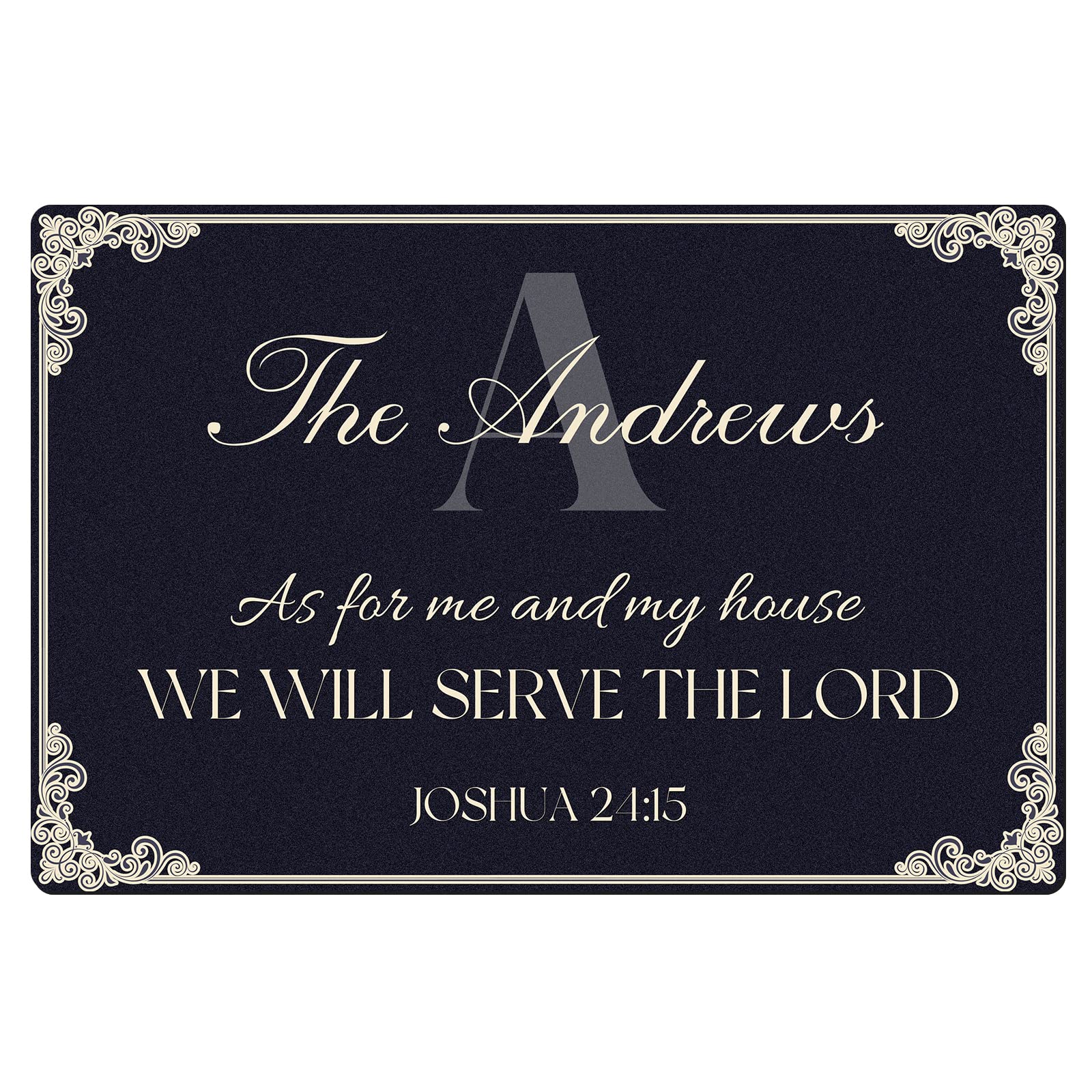 Amazon.com: Custom Christian Welcome Mat with Text,Personalized ...