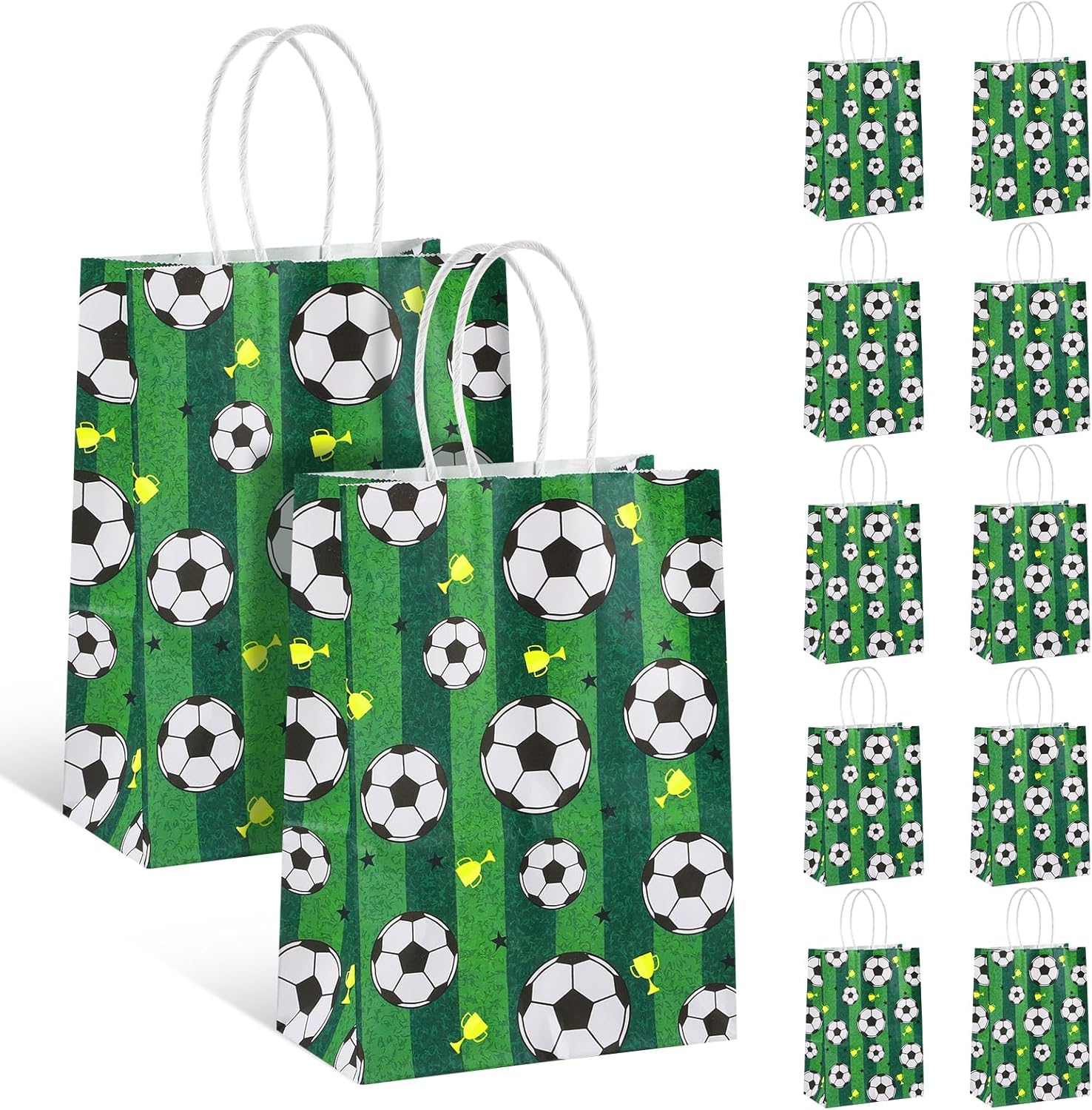 PROUSKY 12 Pieces Football Themed Party Bags, Football Birthday Party ...
