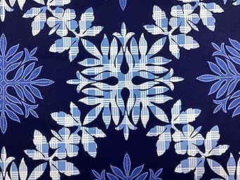 Amazon.com: Generic Palaka Quilt Design Hawaiian Print Fabric 100% ...