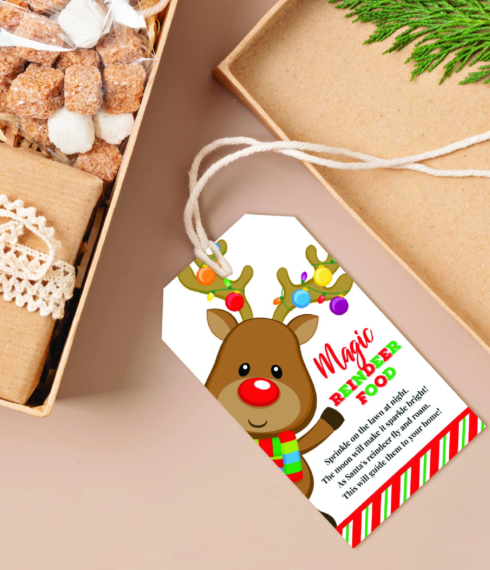 Editable Christmas Gift Tags Christmas Muffin Tags, Red Wishing You