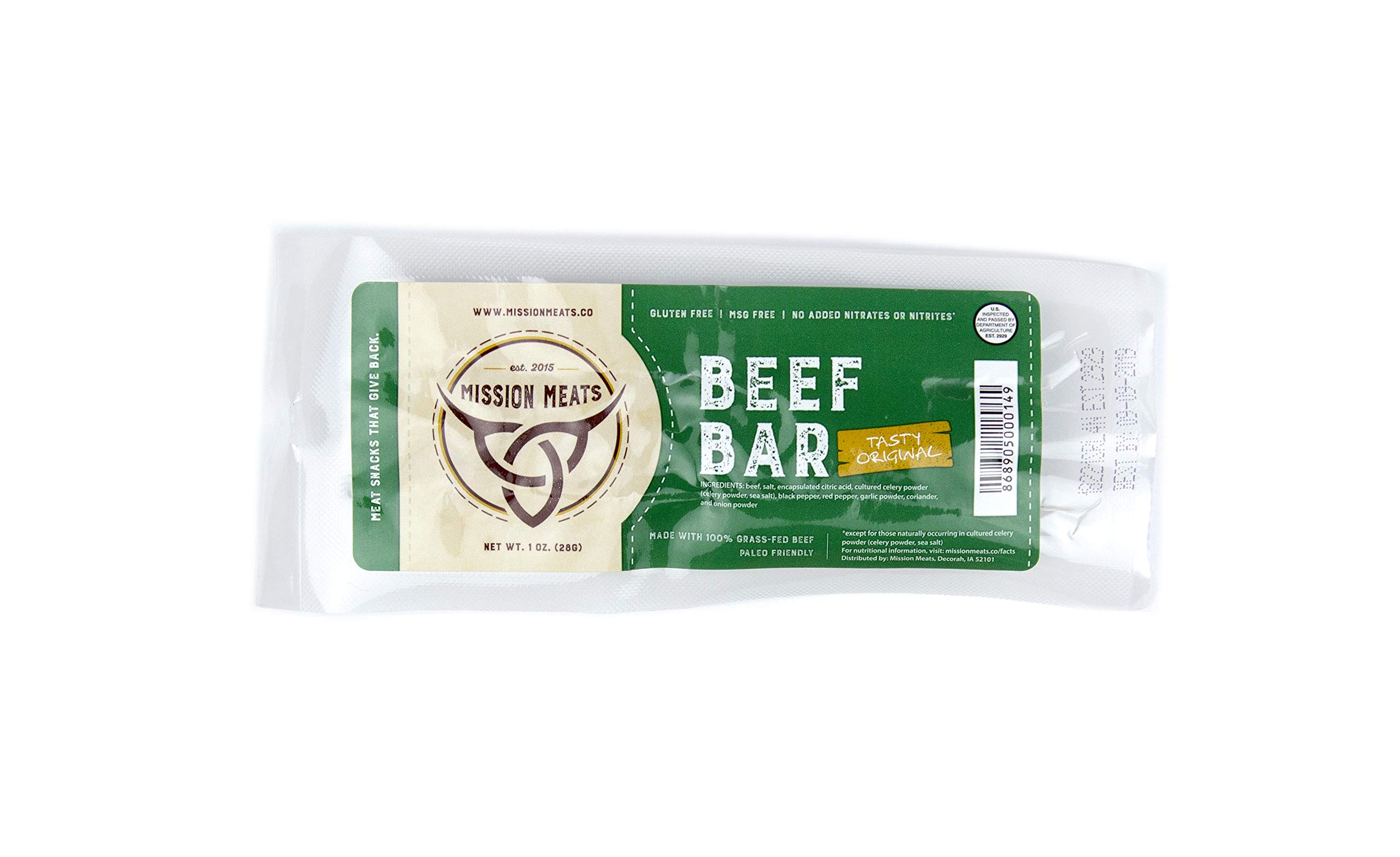 Mission Meats Sugar Free Keto Snacks Grass Fed Beef Bars Whole 30 ...