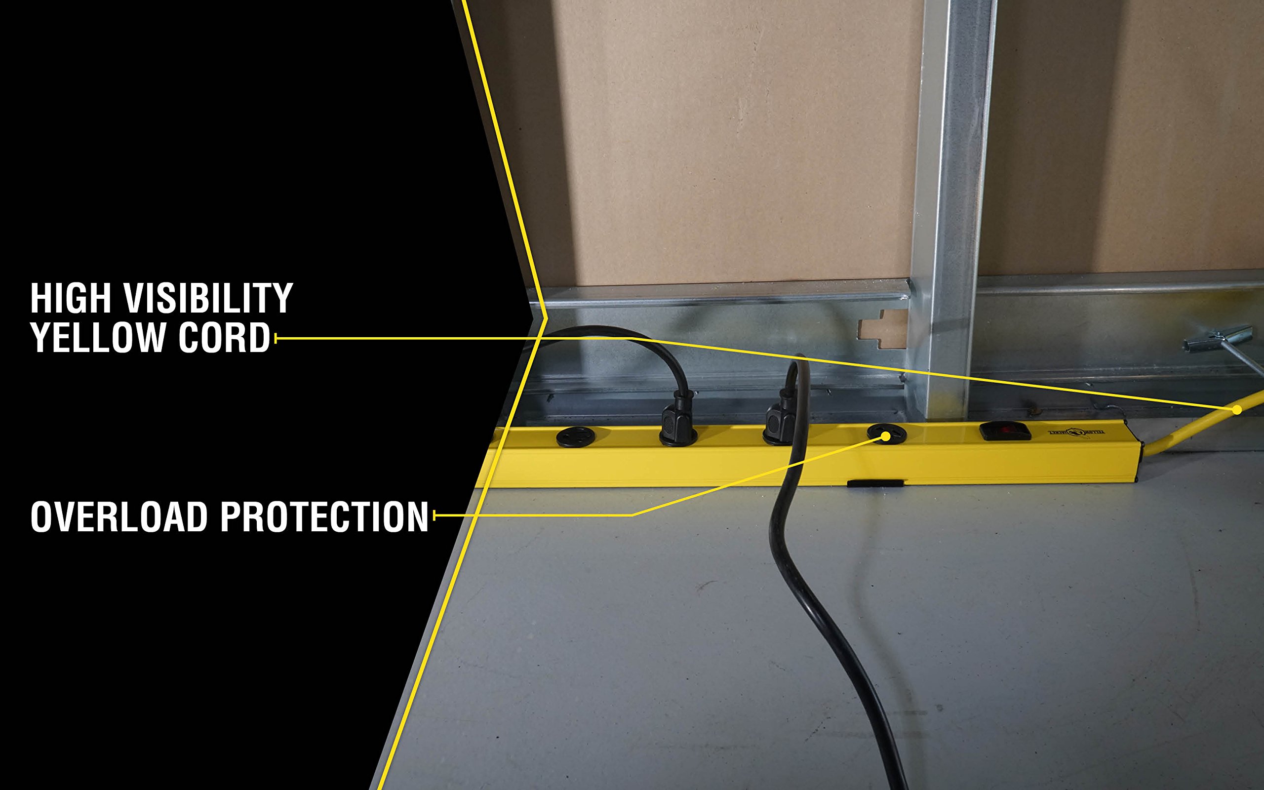 Snapklik.com : Yellow Jacket 5154 4-Foot Metal Power Strip