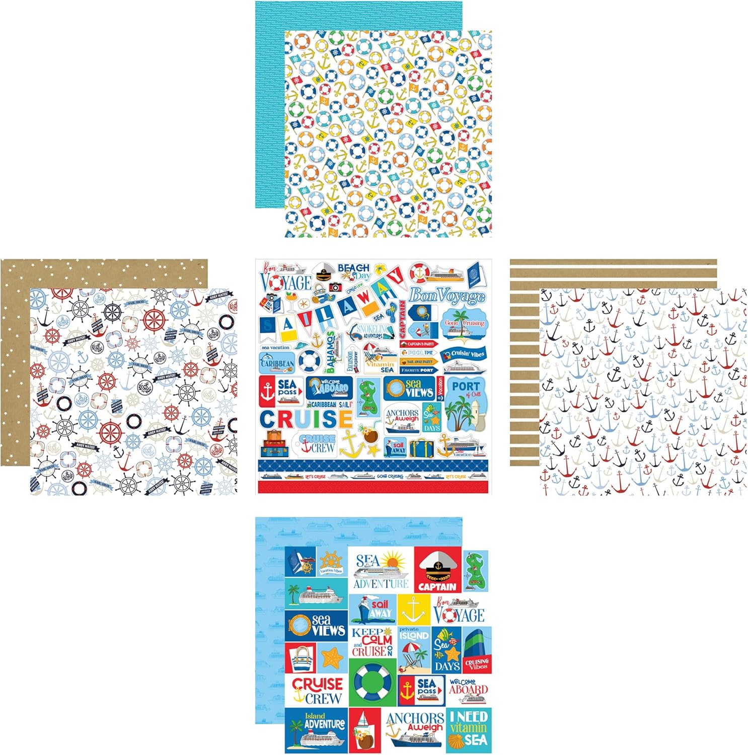 Amazon.com : Cruise Scrapbook Paper - with Cruise Ship Stickers ...