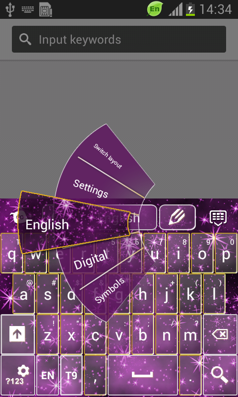 Purple Sparkly Galaxy Keyboard:Amazon.com:Appstore for Android