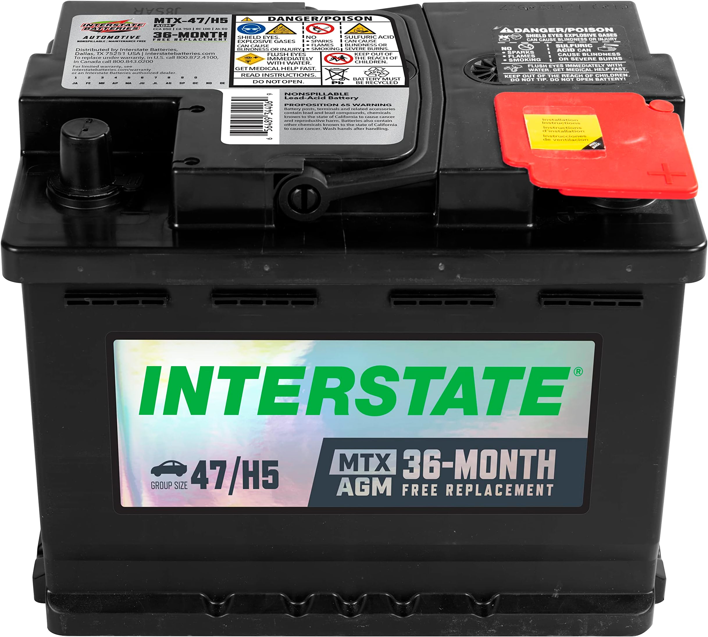Amazon.com: Interstate Batteries Mega-Tron® Automotive Battery 12V 60Ah ...