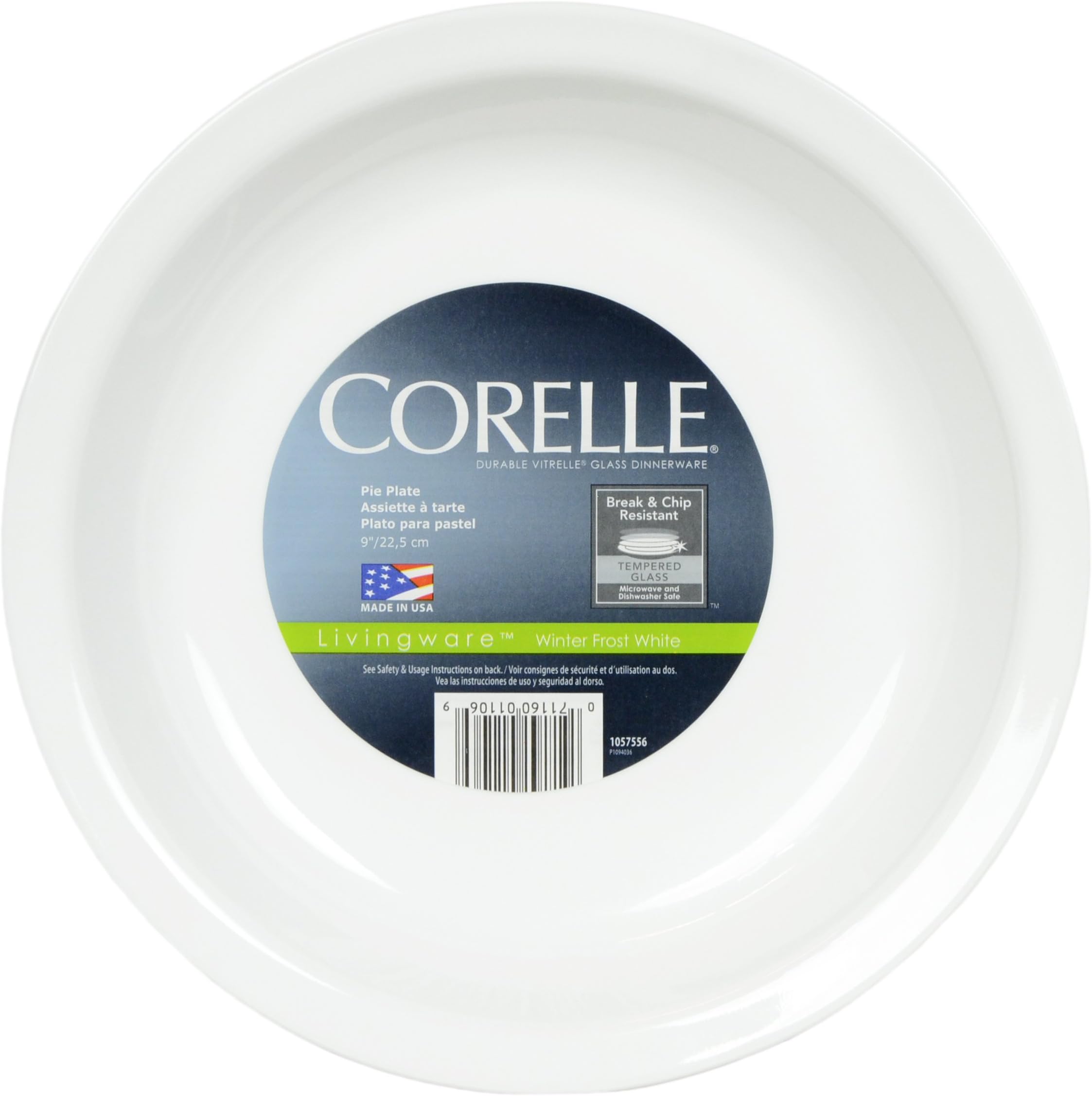 Amazon.com: Corelle Livingware 9-Inch Deep Dish Pie Plate, Winter Frost ...