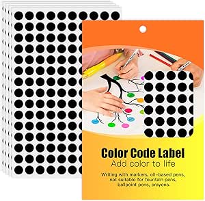 Amazon.com : 1500 PCS 1/2 Inch Round Color Coding Dot Labels – 10 ...