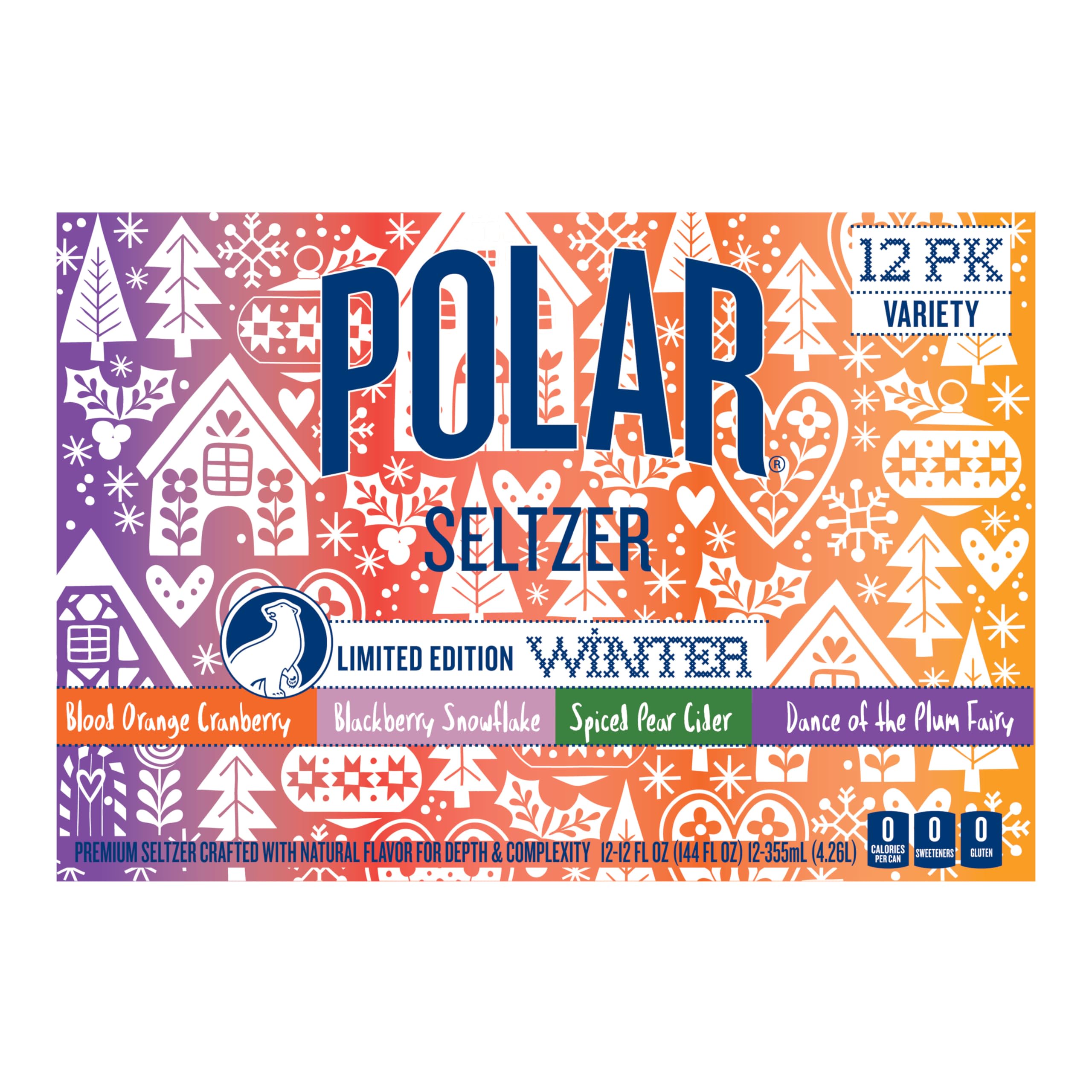 Snapklik.com : Polar Seltzer Limited Edition Winter Sparkling Water ...