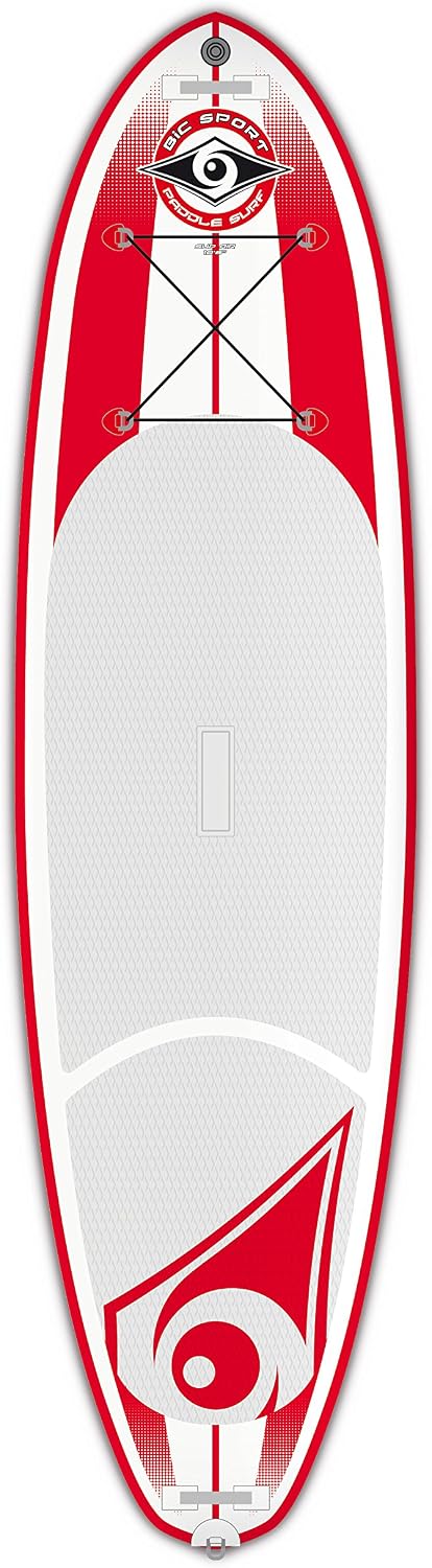 Amazon.com : BIC Sport Stand Up Air Inflatable Paddleboard, White/Red ...