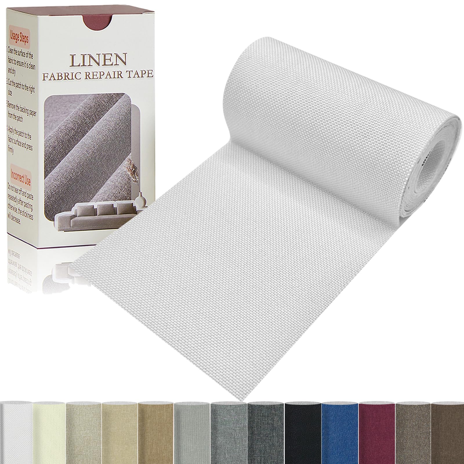 Amazon.com: Gheeidau Linen Repair Tape 4x70 Inch Self-Adhesive Couch ...