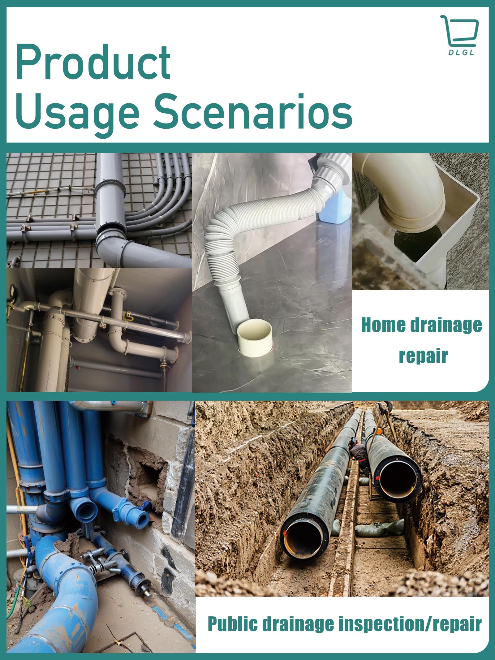 Drainage Pipe Plugs FloPlast Black Push Fit Waste Pipe Access Plug,