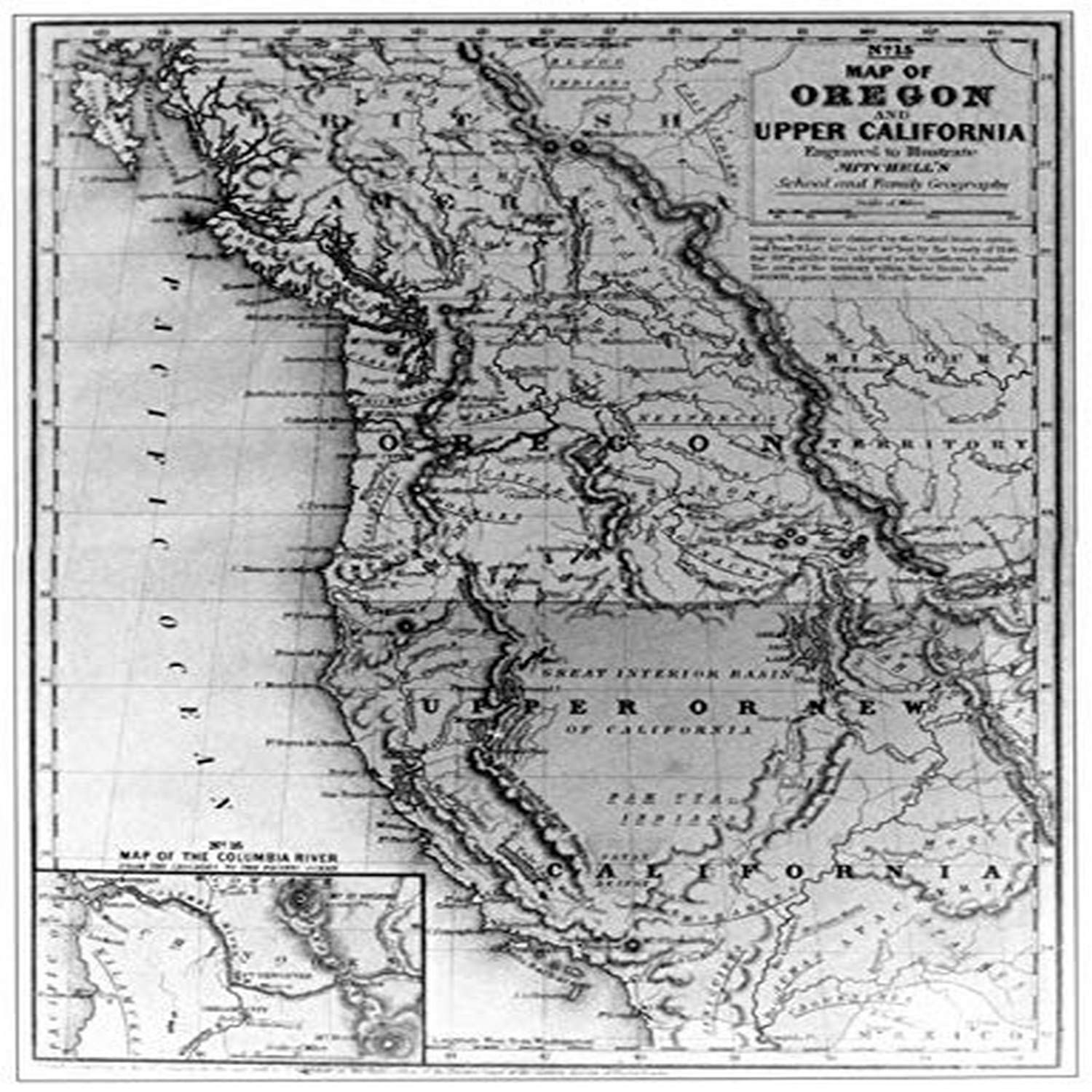 Mapa De Oregon Y California
