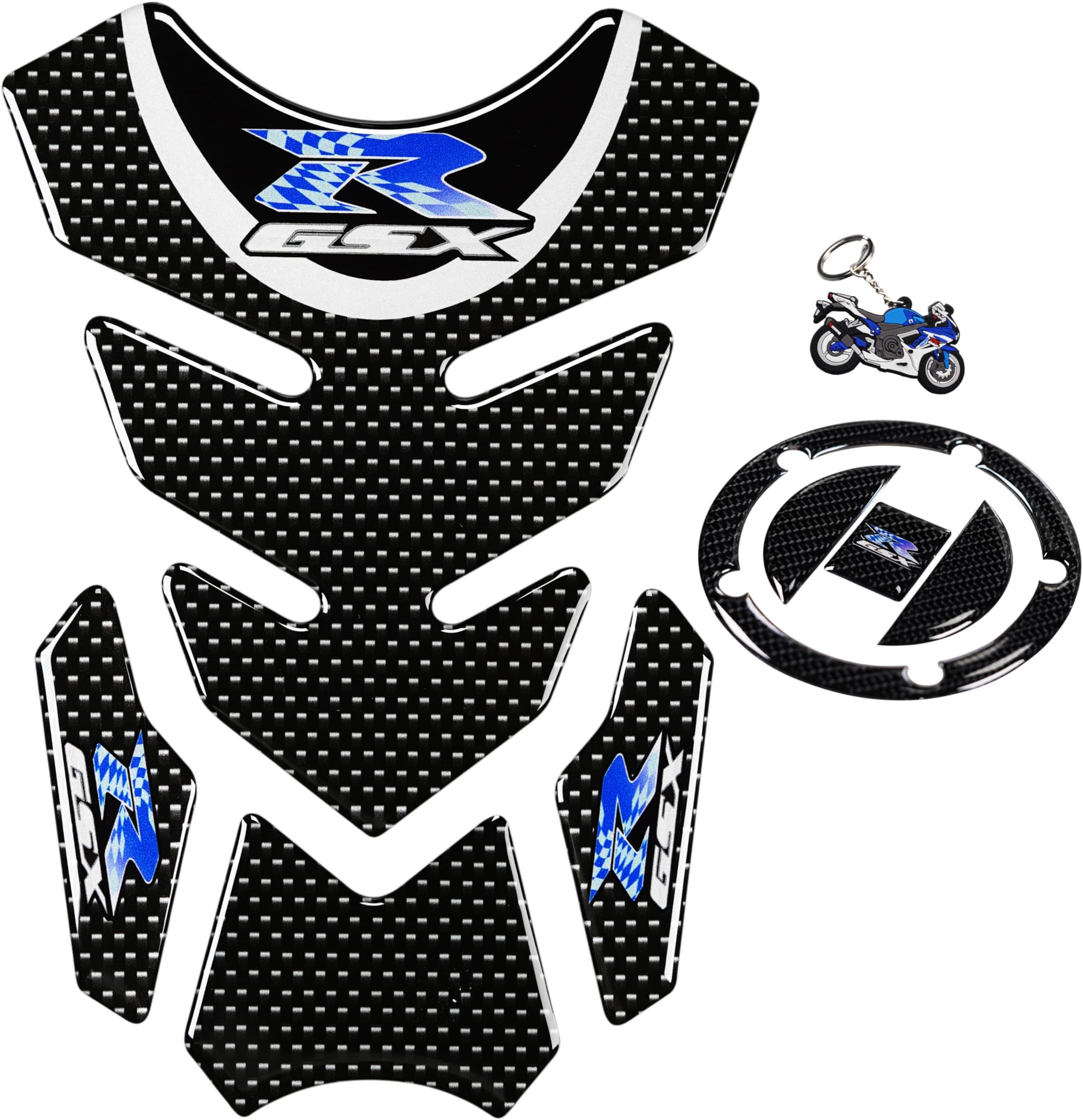 Amazon.com: REVSOSTAR Motorcycle Tank Sticker Protector Decal, Fuel Gas ...