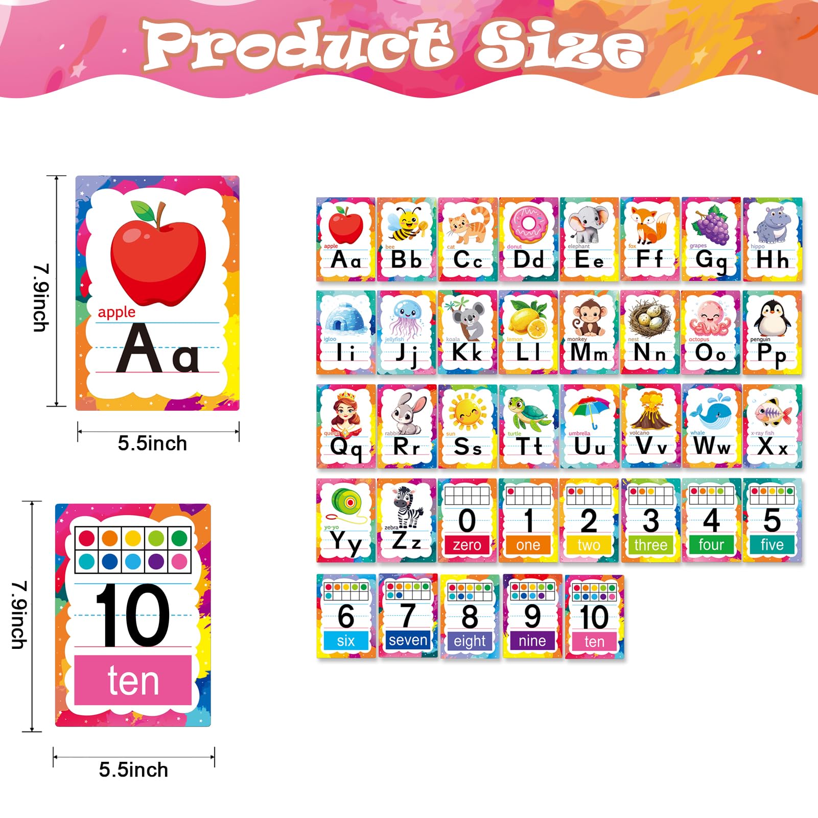 Snapklik.com : Alphabet Letters For Wall - ABC Alphabet Poster ...