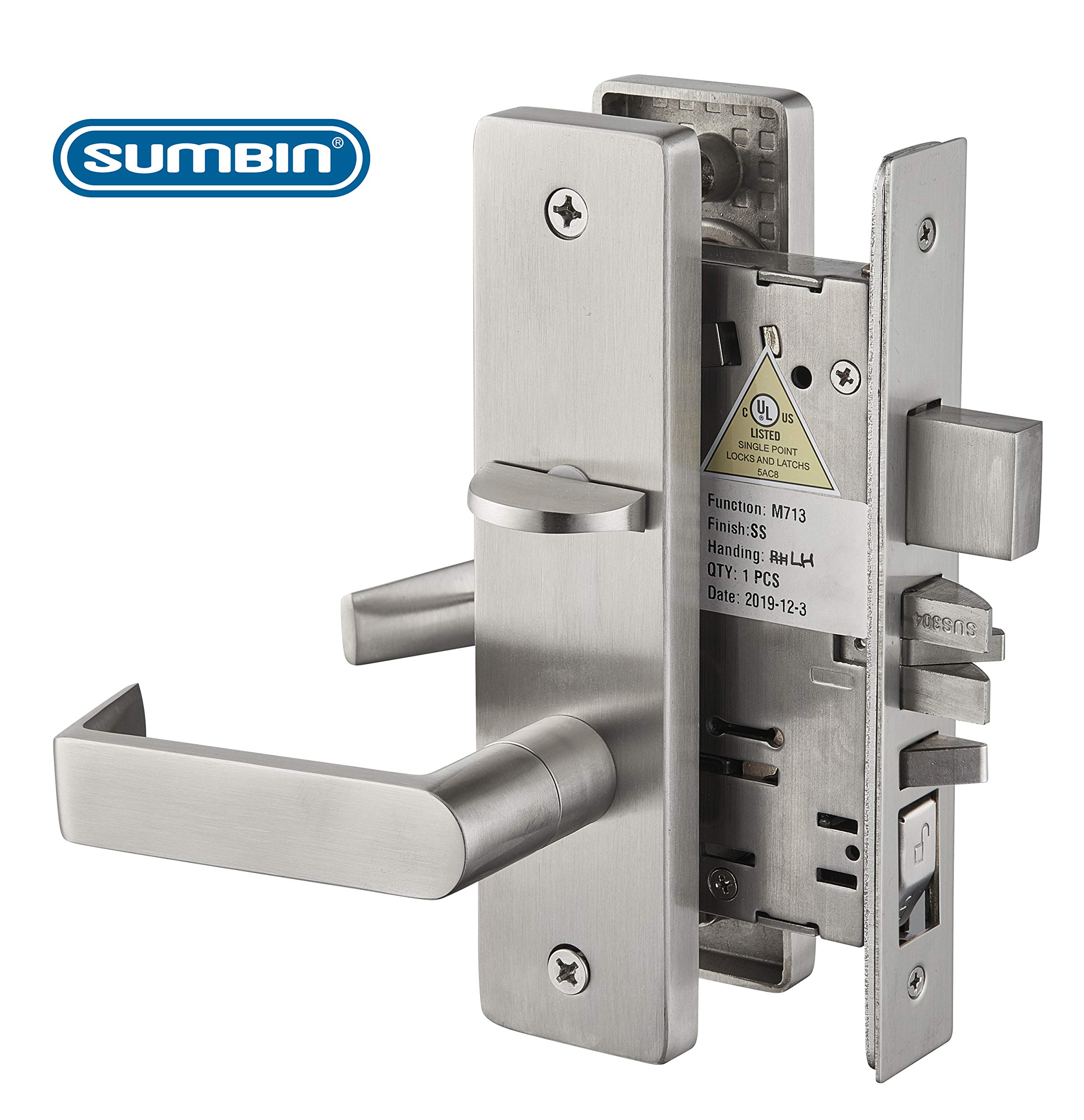 Snapklik.com : SUMBIN Commercial Mortise Lock Meet Ansi Grade 1