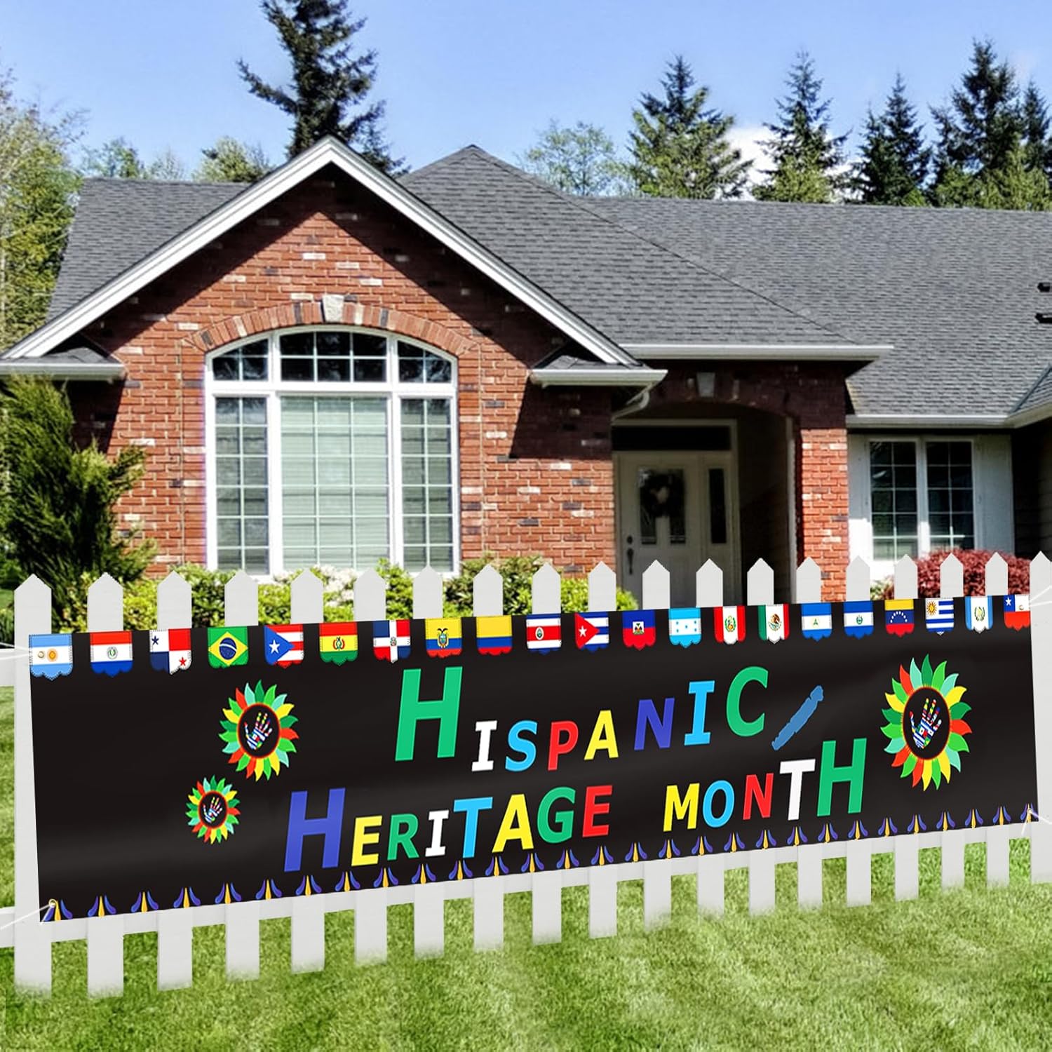 Amazon.com: Hispanic Heritage Month Celebration Decorations Banner ...