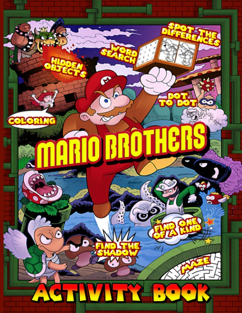 Buy Mario Brothers Activity Book: Color Wonder One Of A Kind, Dot To ...