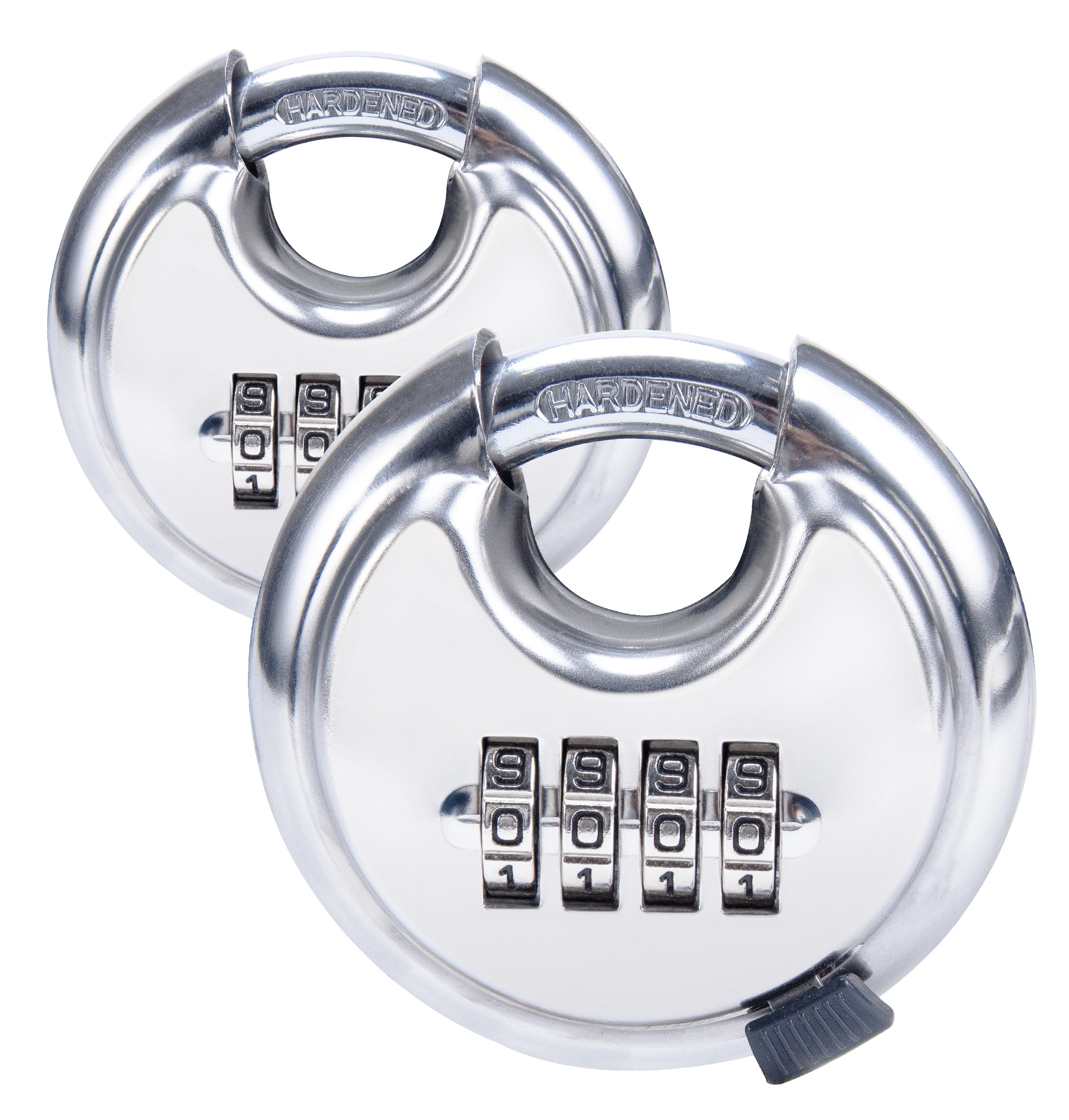 Snapklik.com : Combination Lock, 2 Pack 70mm Waterproof Steel 3/8 Inch ...