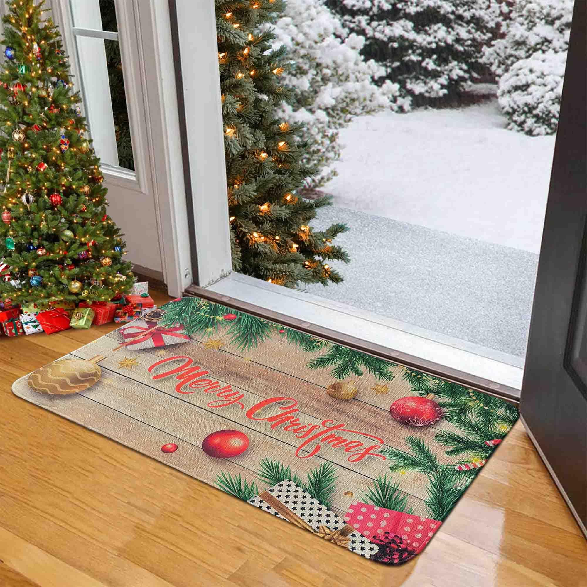 Amazon.com: Christmas Door Mat Outdoor, Merry Christmas Welcome Mats ...