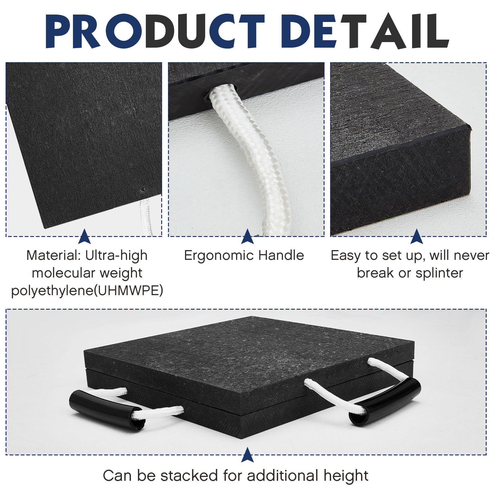 Snapklik.com : Drydiet 2 Pcs Rv Jack Blocks Pads Stabilizing Outrigger ...