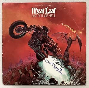 Amazon.com: Meat Loaf Signed Album Bat Out of Hell Vinyl Phil Rizzuto Yankees Autograph JSA ...