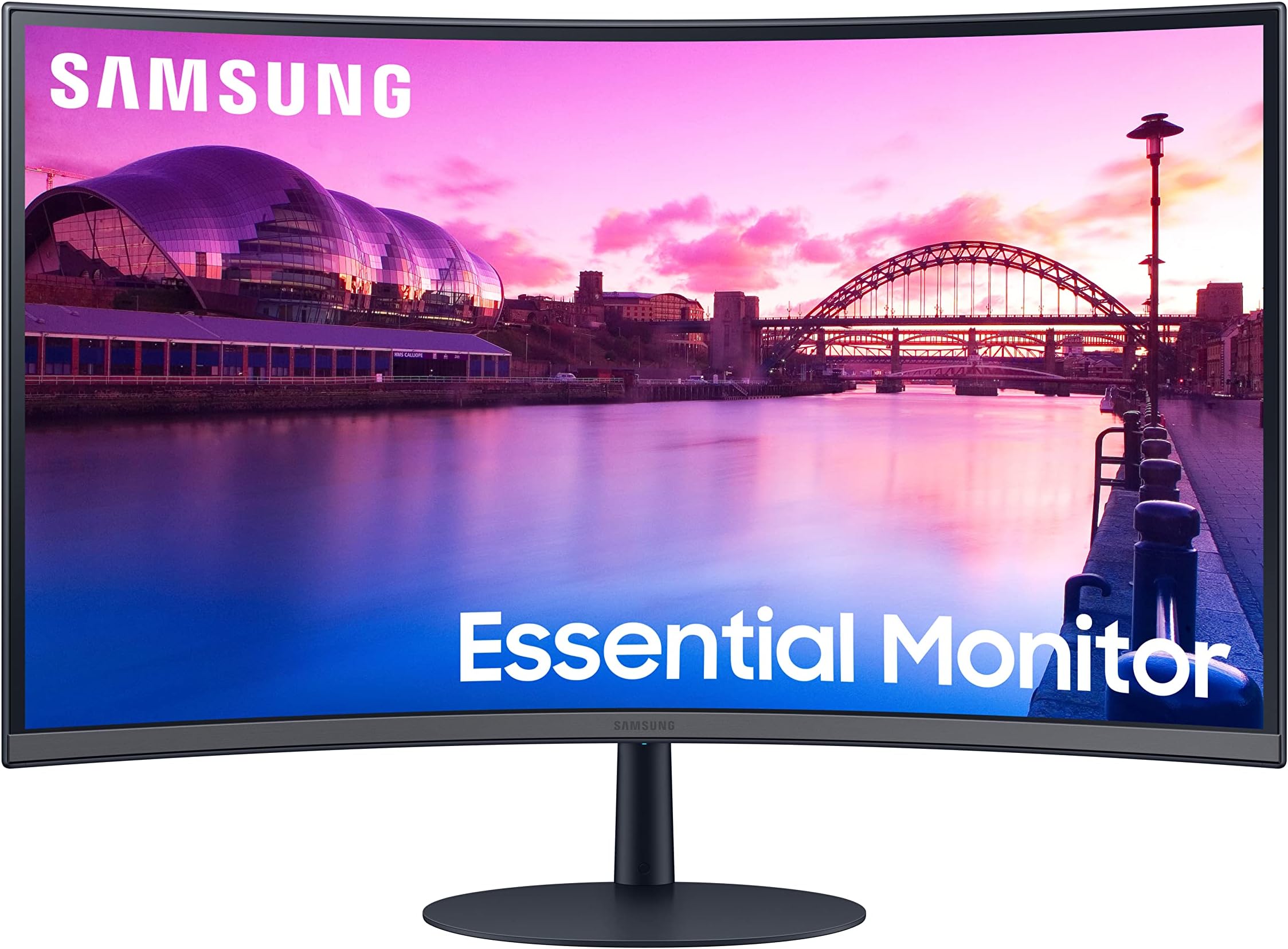 Samsung C27F390 27-Inch Curved LED Monitor - HDMI, VGA, Black Gloss ...