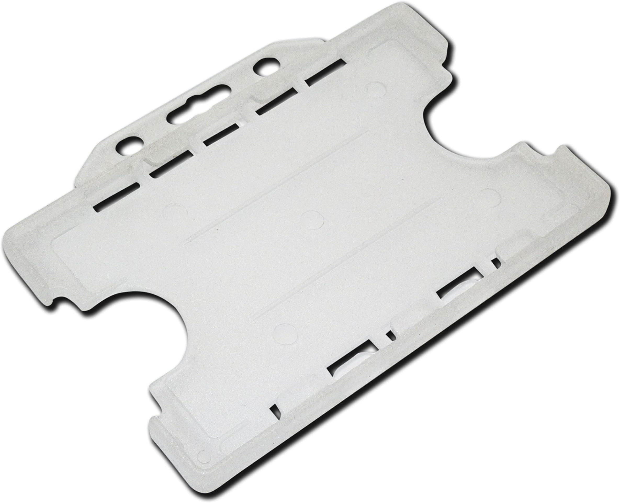 Customcard Ltd Double Sided ID Card Holder, Two Sided Badge Holder ...