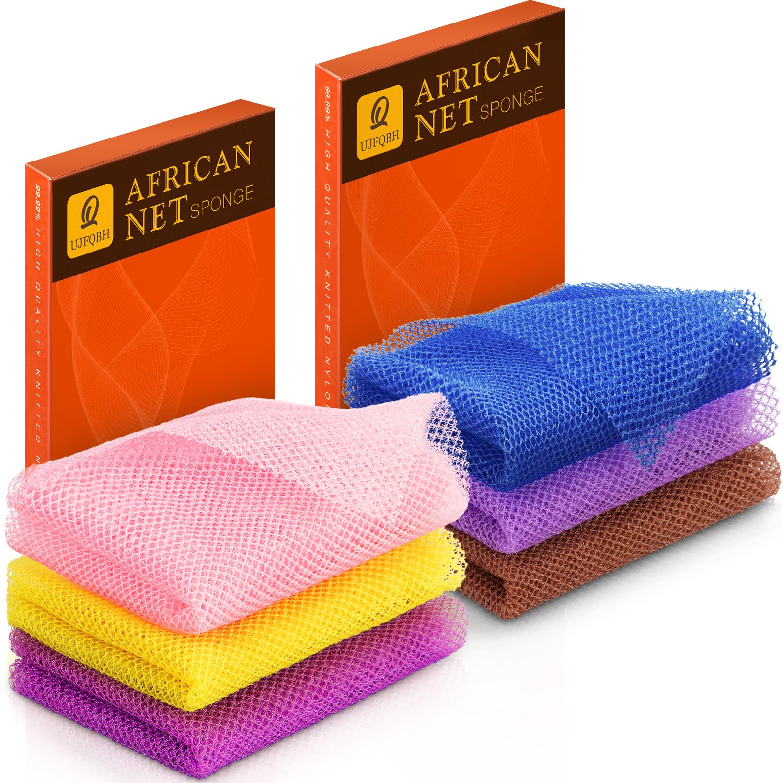 Amazon.com: UJFQBH 3 Pieces African Bath Sponge African Net Long Net ...