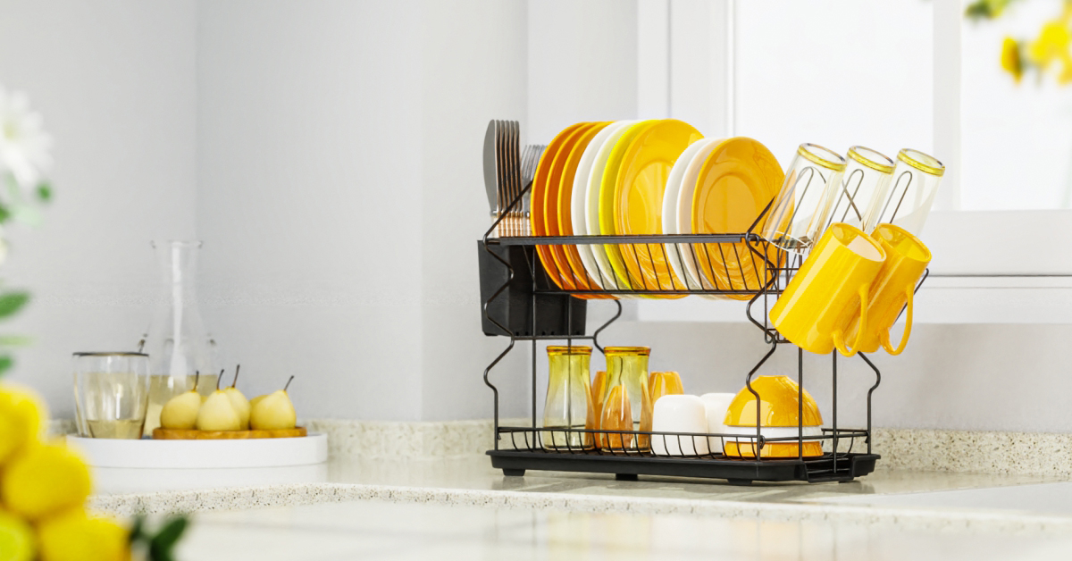Watch Warmfill 2 Tier Dish Rack and Drainboard on Amazon Live