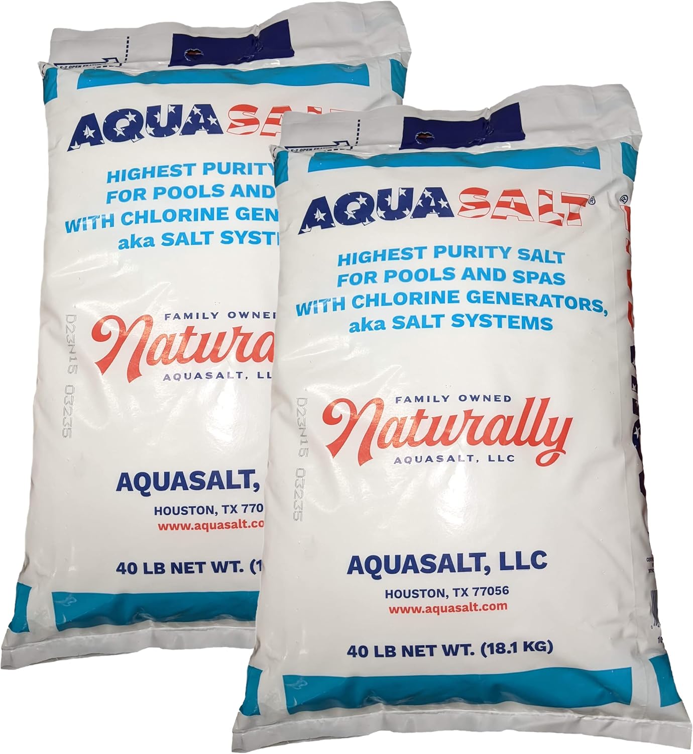 Amazon.com : Aquasalt Salt for Pool and Spa, Naturally Edition, 40 ...
